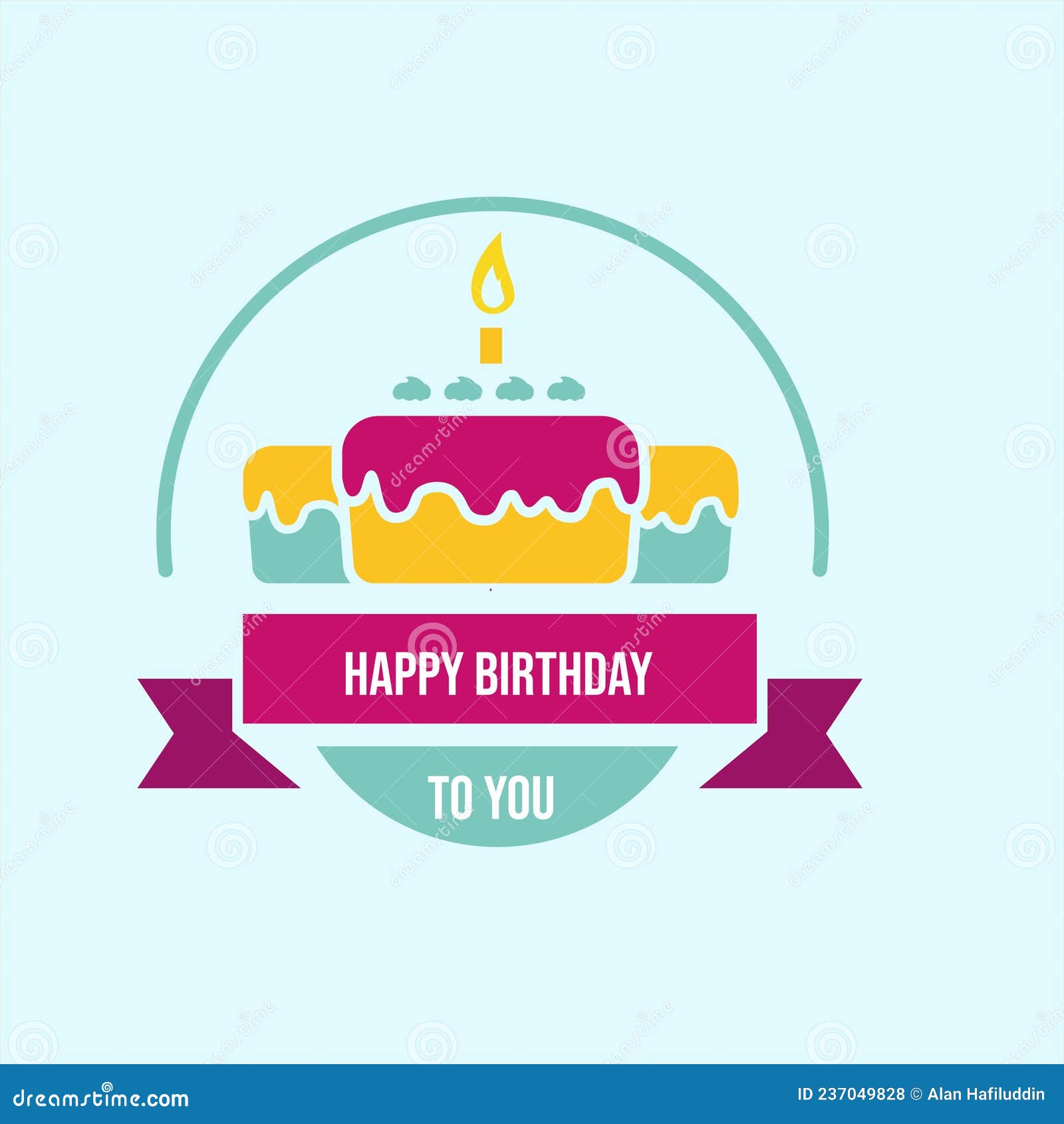 Happy Birthday Sticker Label Vector Ilustration Stock Vector ...
