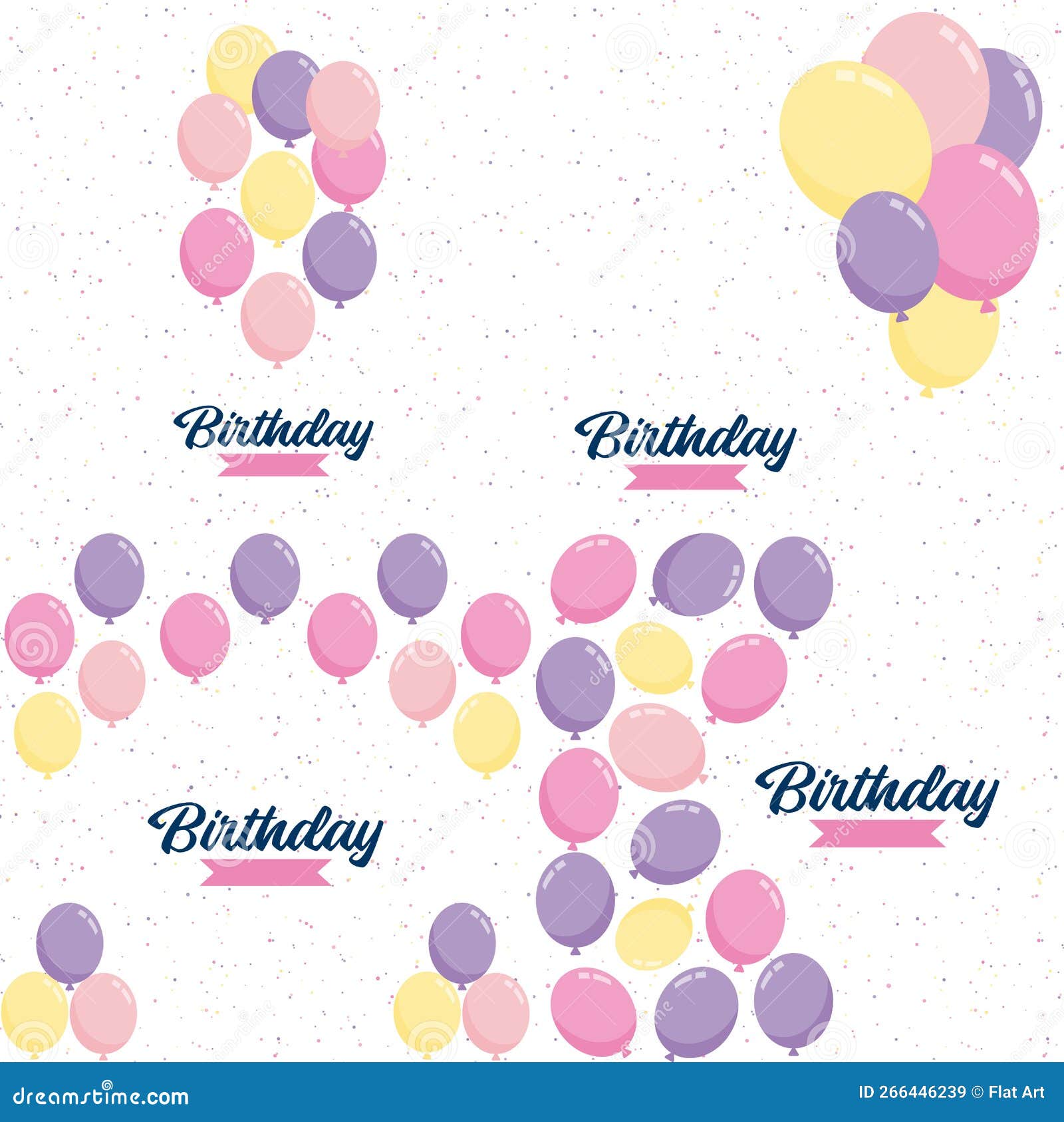 Happy Birthday Text with a Rainbow Gradient and a Geometric Pattern ...