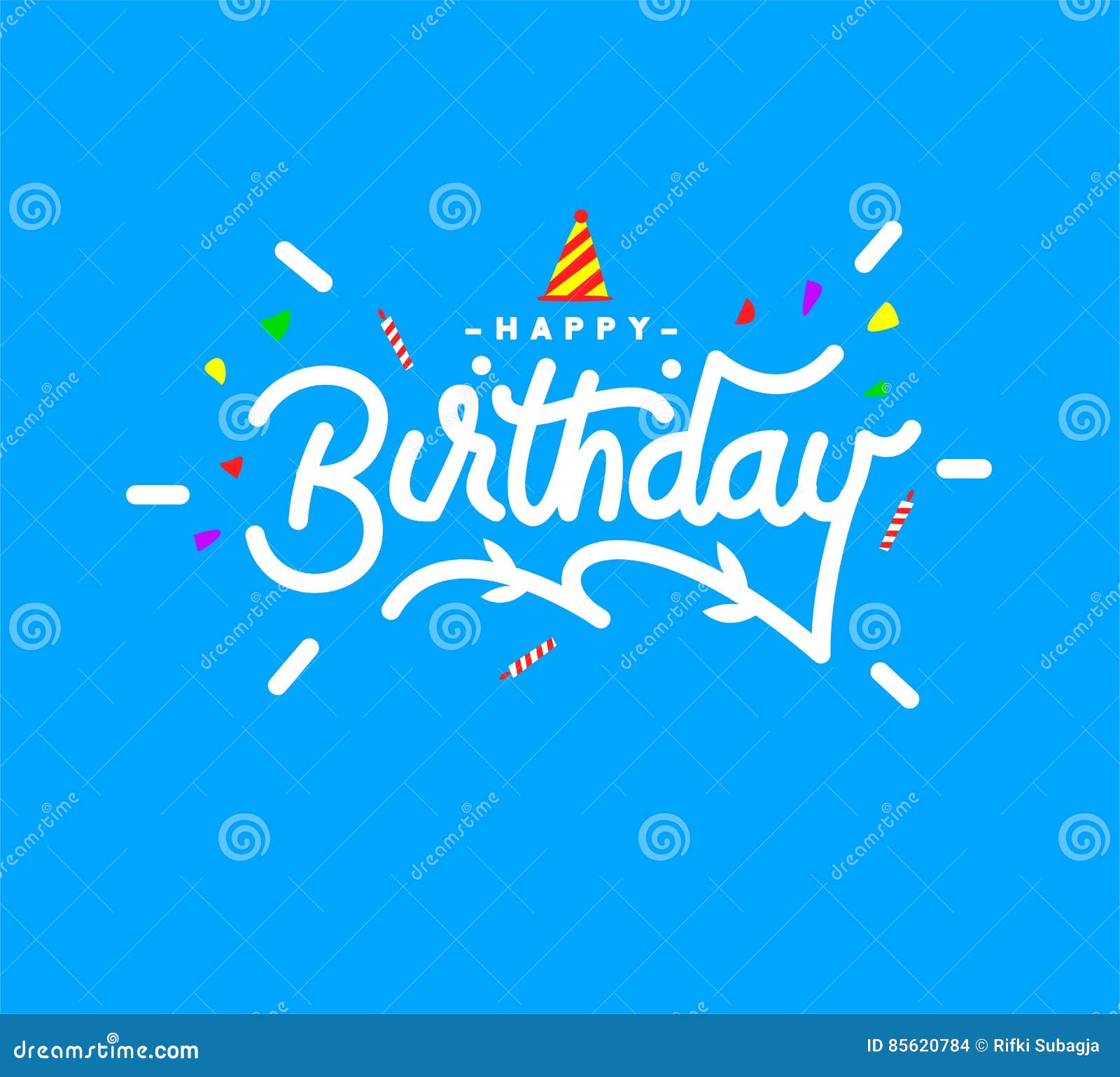 Happy birthday stock vector. Illustration of birthday - 85620784