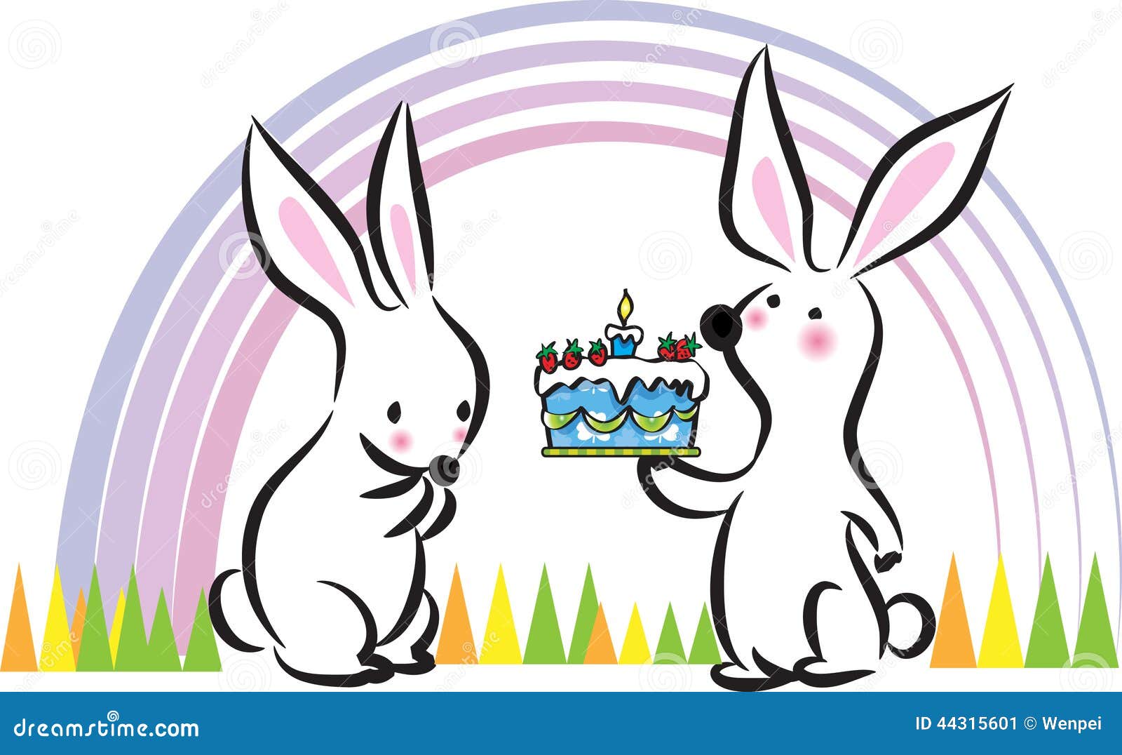 Happy birthday stock illustration. Illustration of cake - 44315601