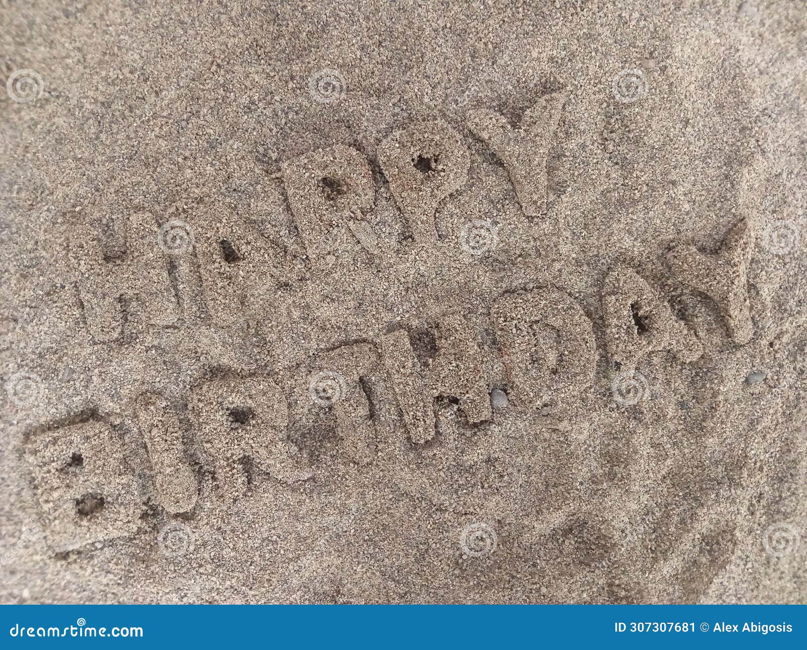 Happy Birthday Written in Sand Stock Image - Image of birthday, message ...