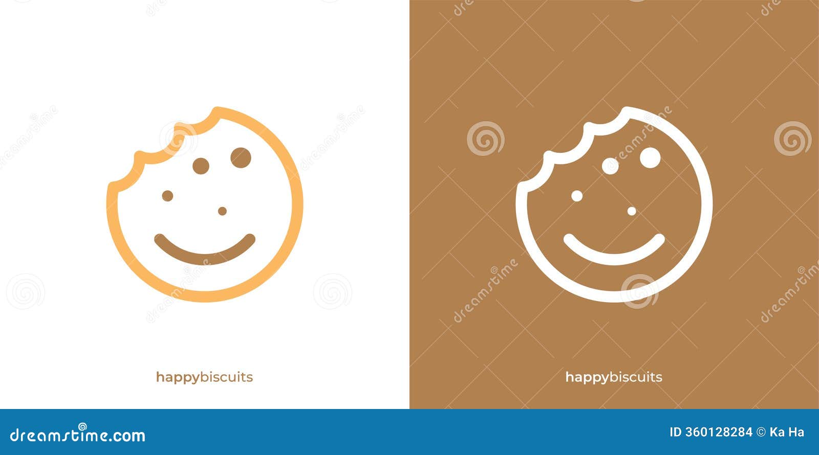 Abstract Happy Biscuits Logo. Biscuit and Smile Face Graphic Icons ...