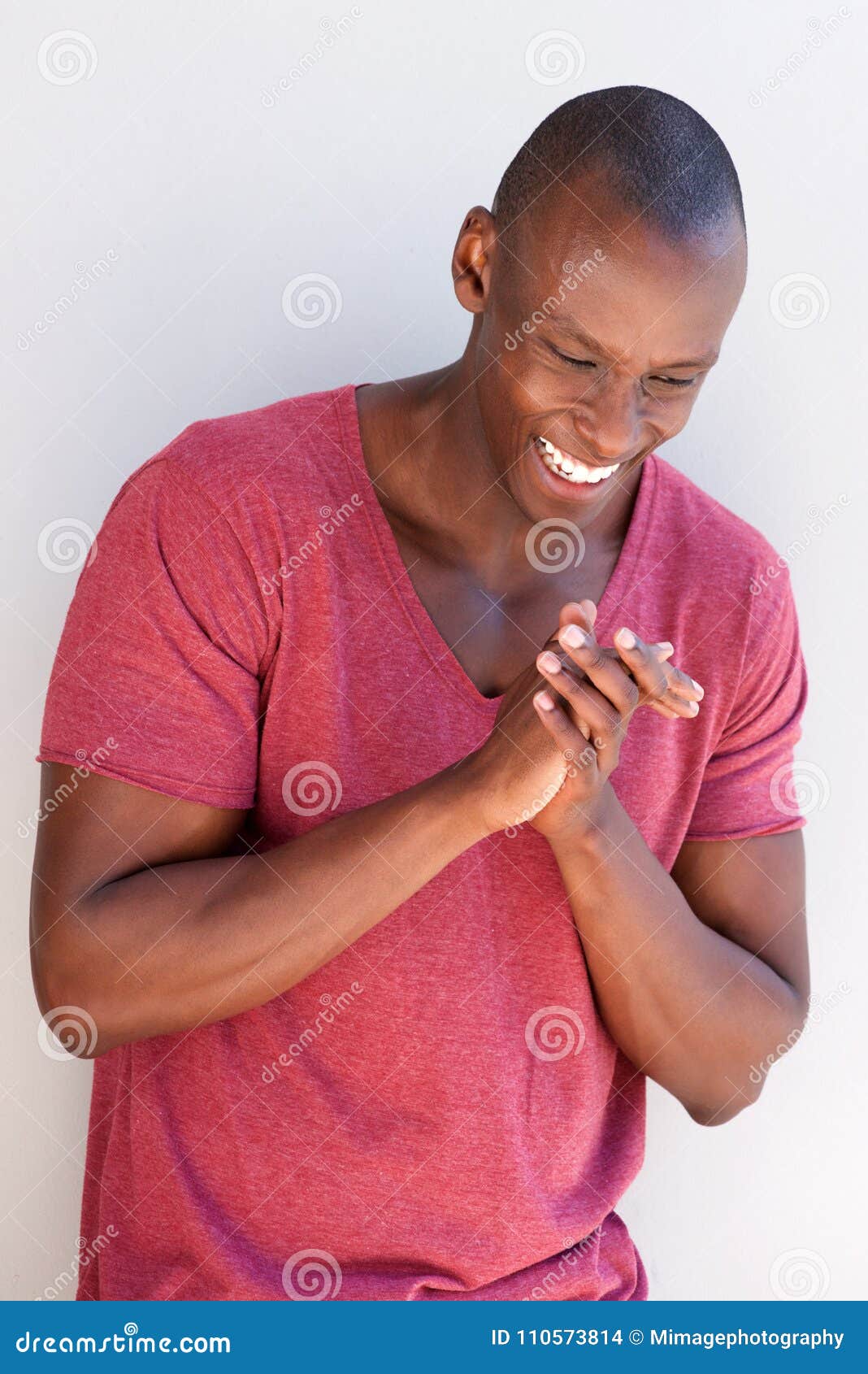 Happy Black Man Clapping Hands Stock Photo - Image of hand, attractive ...