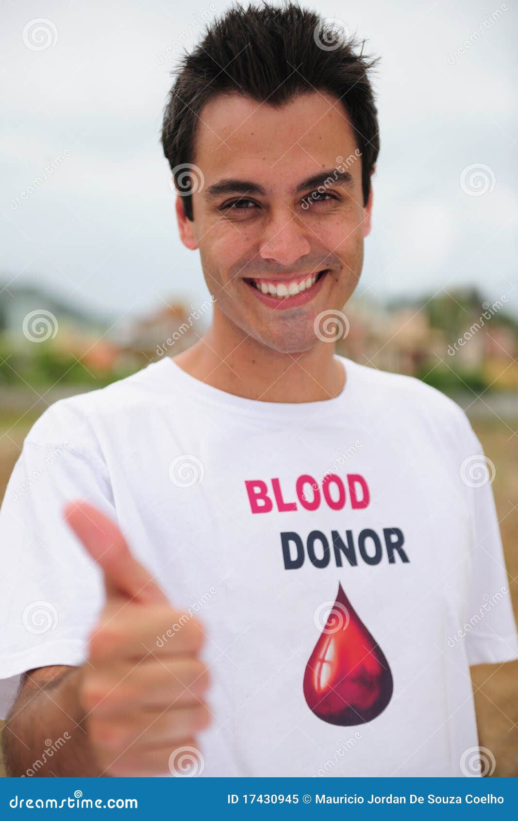 Happy blood donar smiling stock image. Image of looking - 17430945
