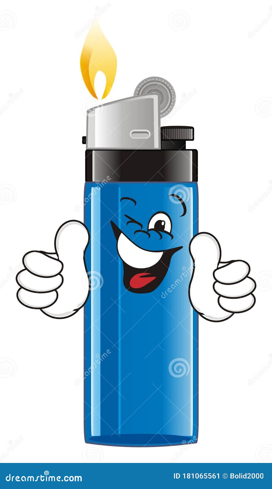 Happy Lighter Cartoon | CartoonDealer.com #48180422