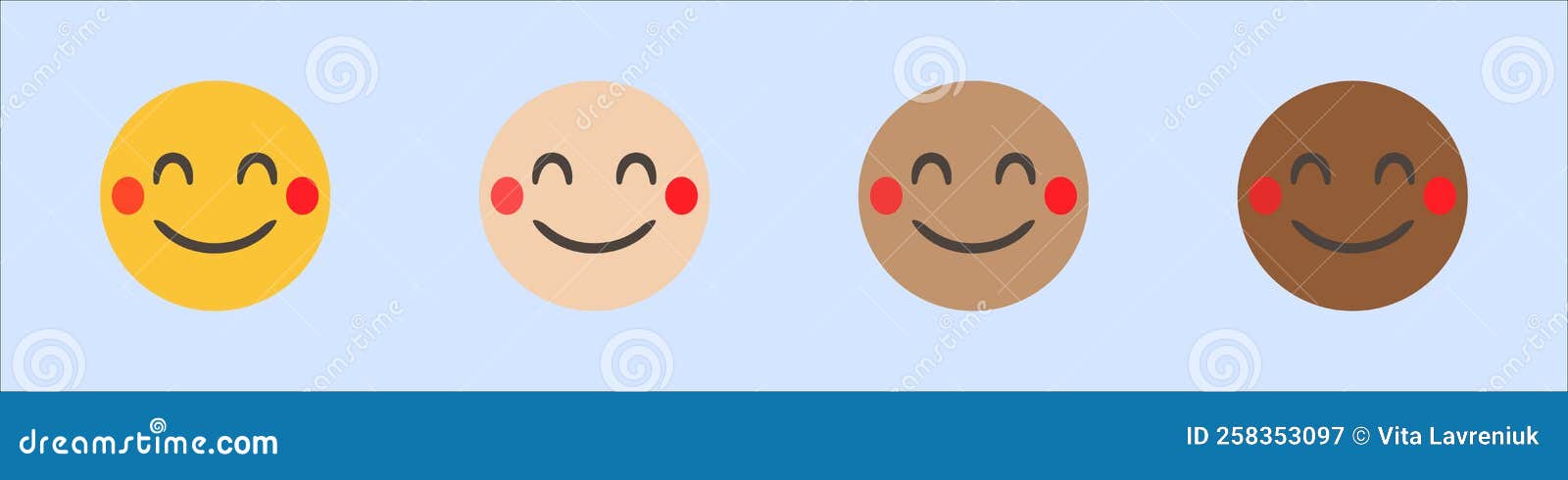 Realistic Emoticon. Isolated in White Background. Vector Emoji. Stock ...