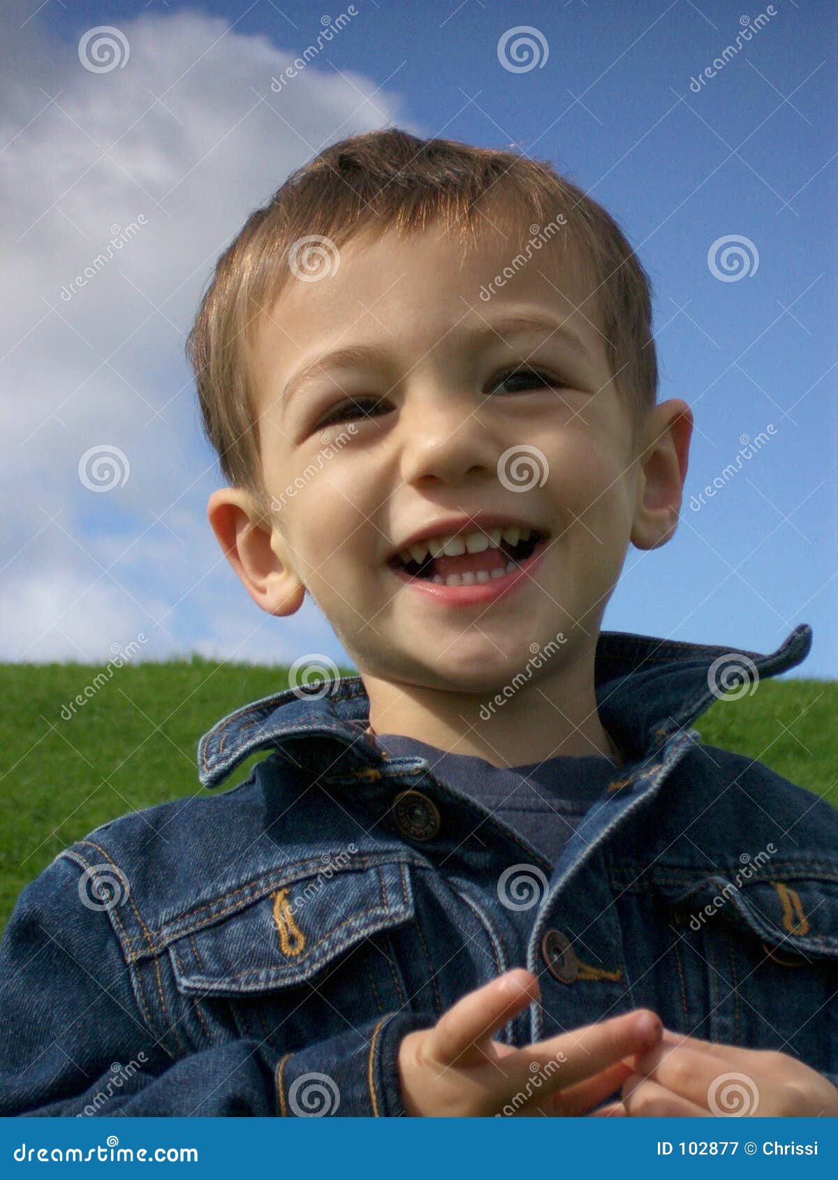 Happy boy stock image. Image of smiling, brown, jeans, happy - 102877
