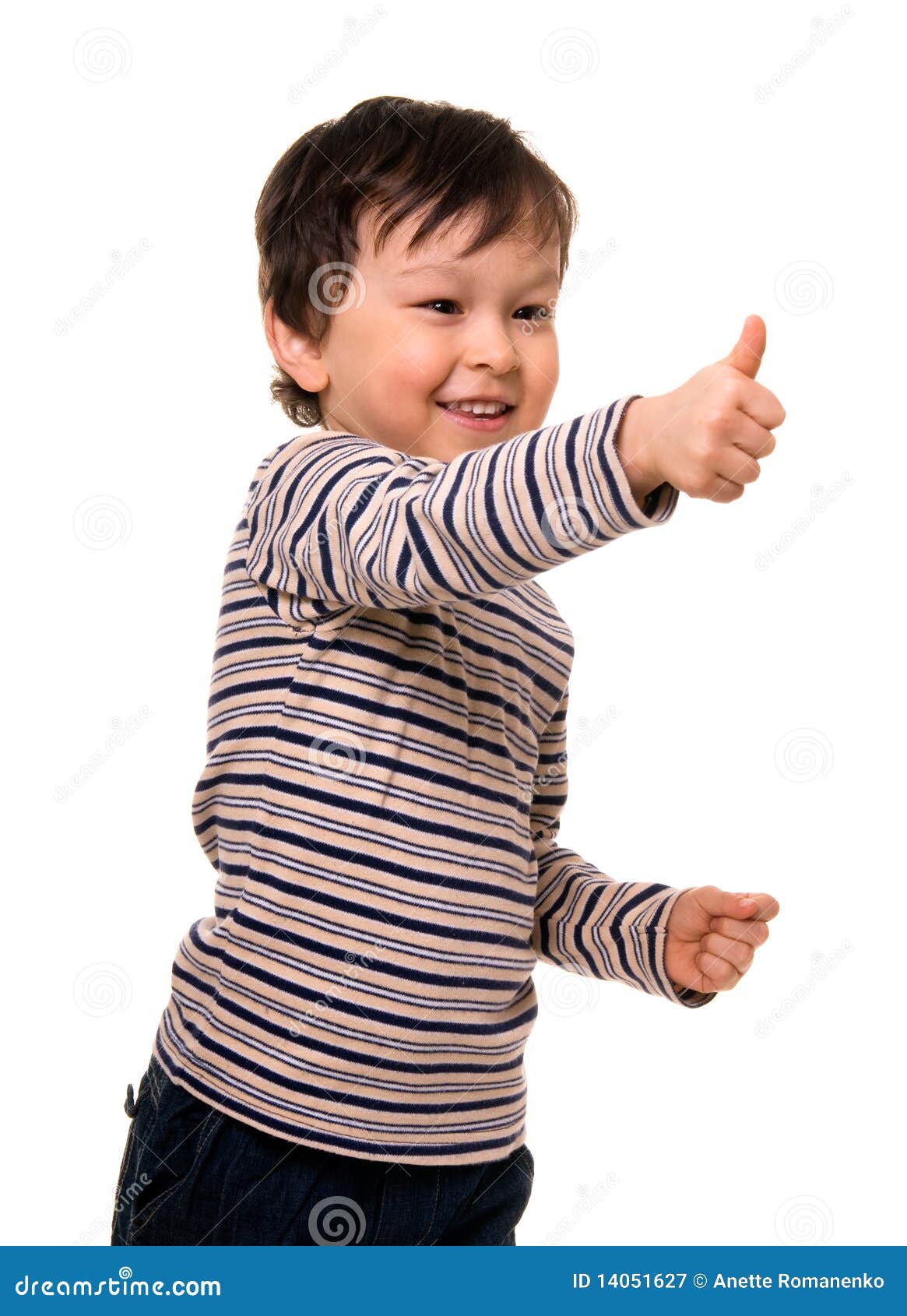 Happy boy- stock image. Image of natural, studio, standing - 14051627