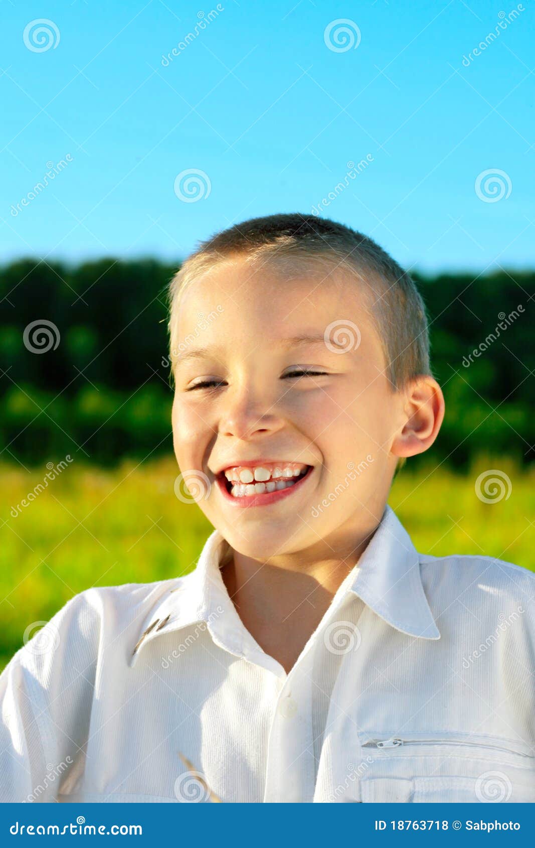Happy boy stock photo. Image of playful, close, front - 18763718