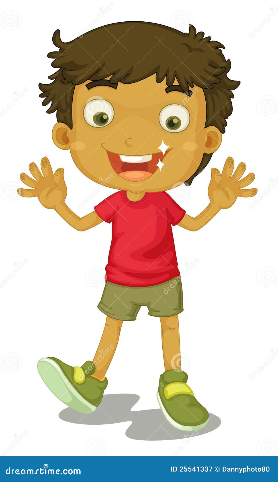 Happy boy stock illustration. Illustration of shine, enjoy - 25541337