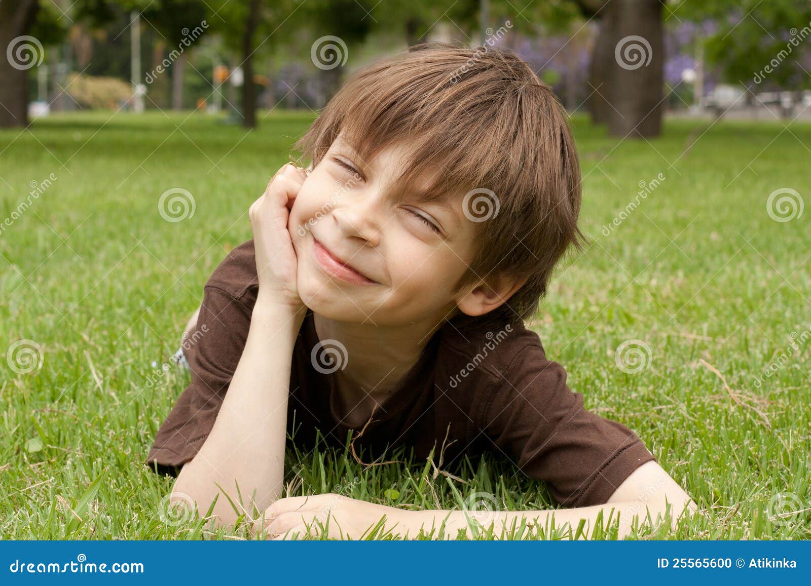 Happy boy stock photo. Image of adorable, lying, children - 25565600