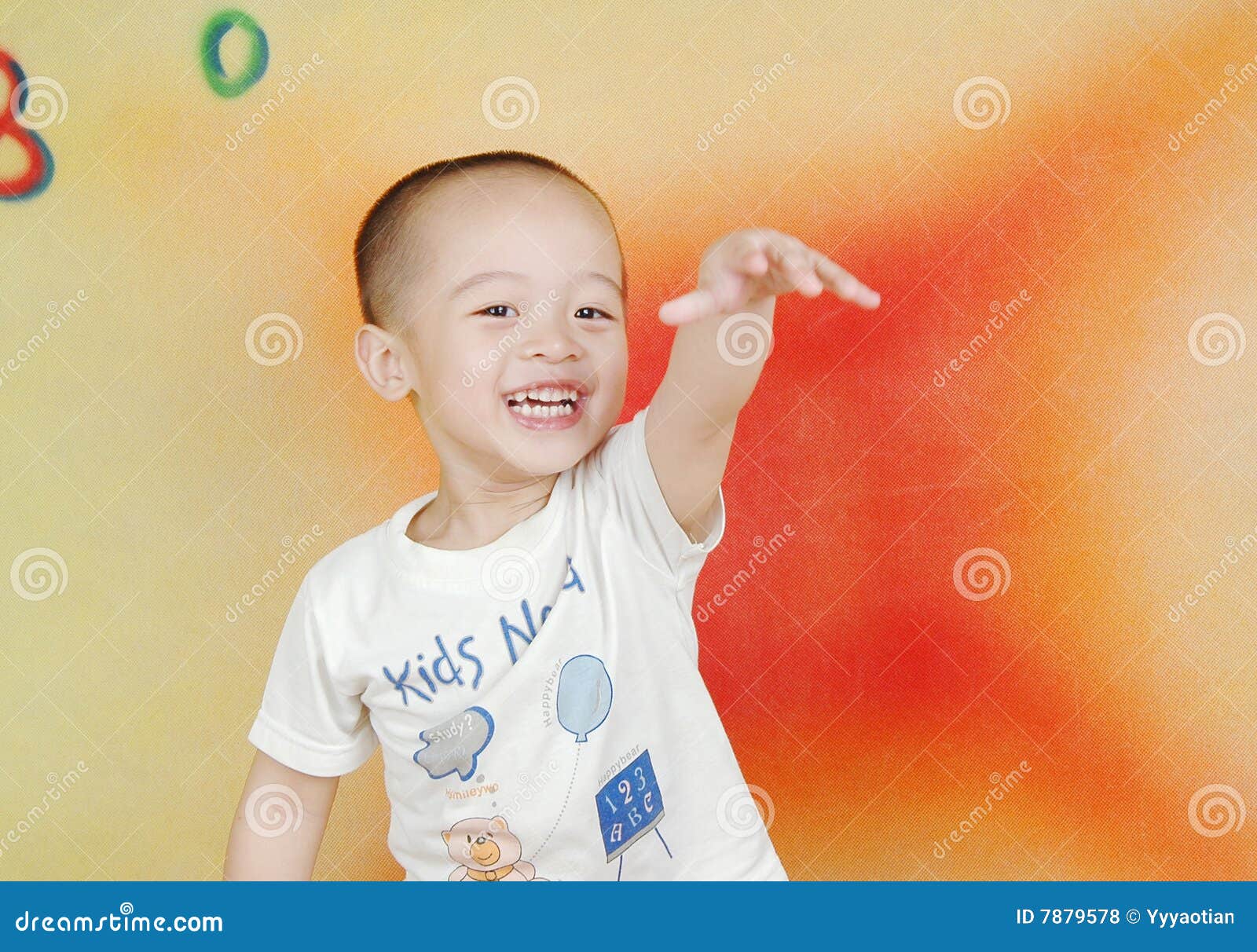 Happy boy stock photo. Image of dreamy, yellow, happiness - 7879578