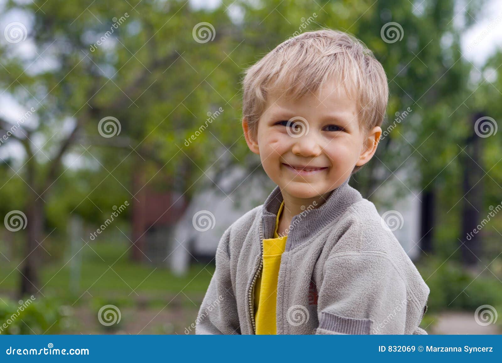 Happy boy stock image. Image of joyful, happiness, garden - 832069