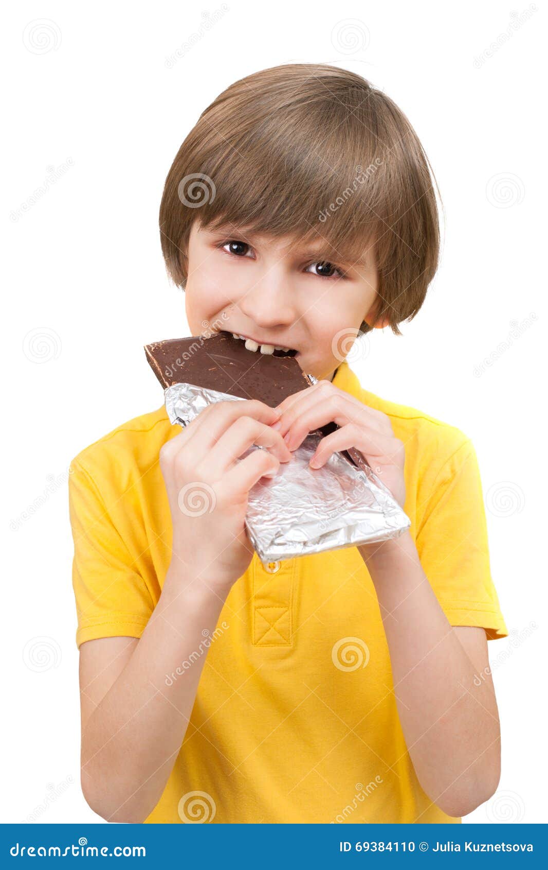 Happy Boy Biting Stick Chocolate Photos - Free & Royalty-Free Stock ...