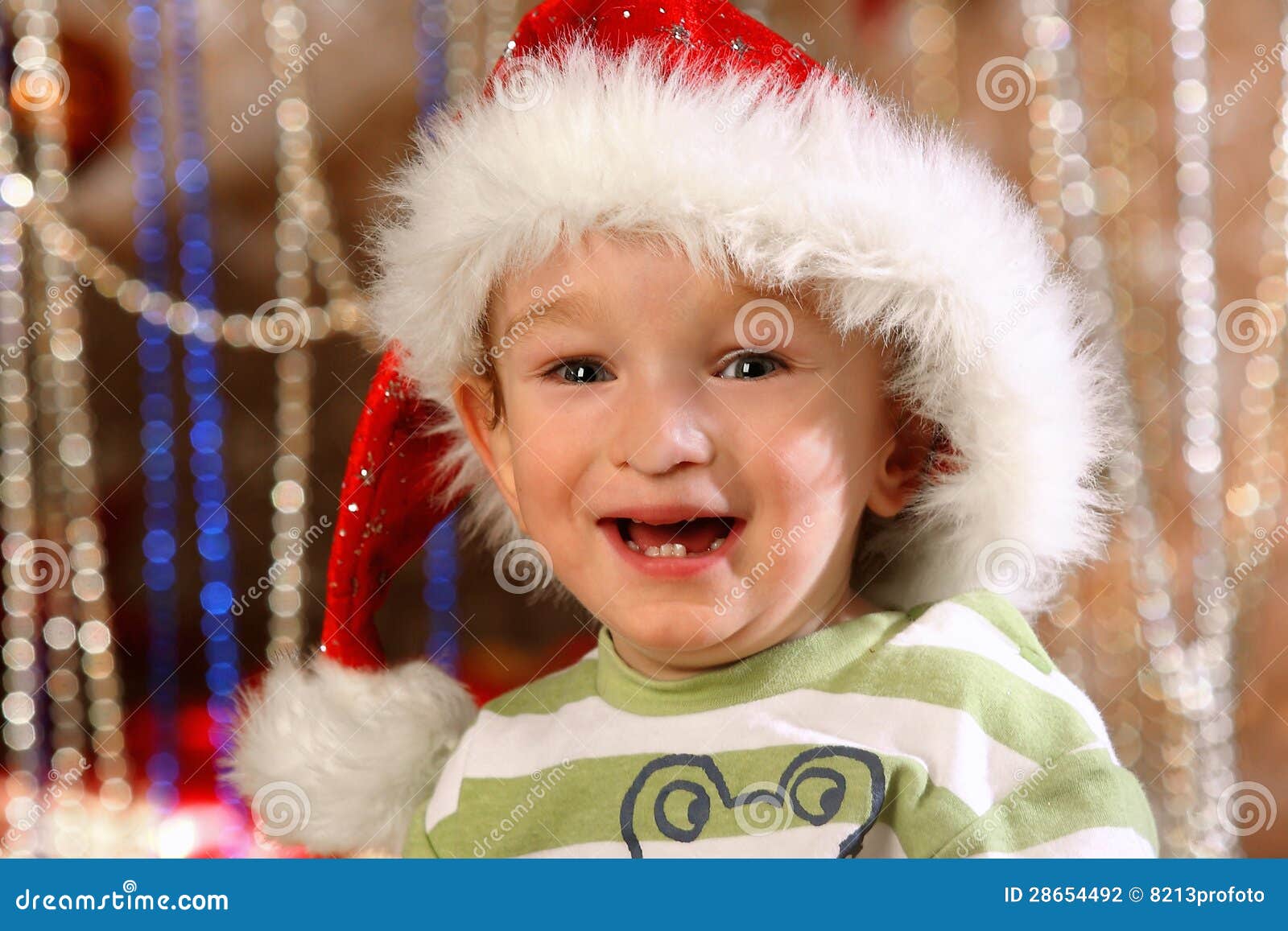 Happy Boy at Christmas Time Stock Photo - Image of people, cute: 28654492
