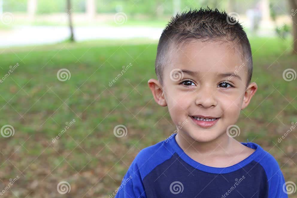 Happy boy with copy space stock photo. Image of child - 134858304