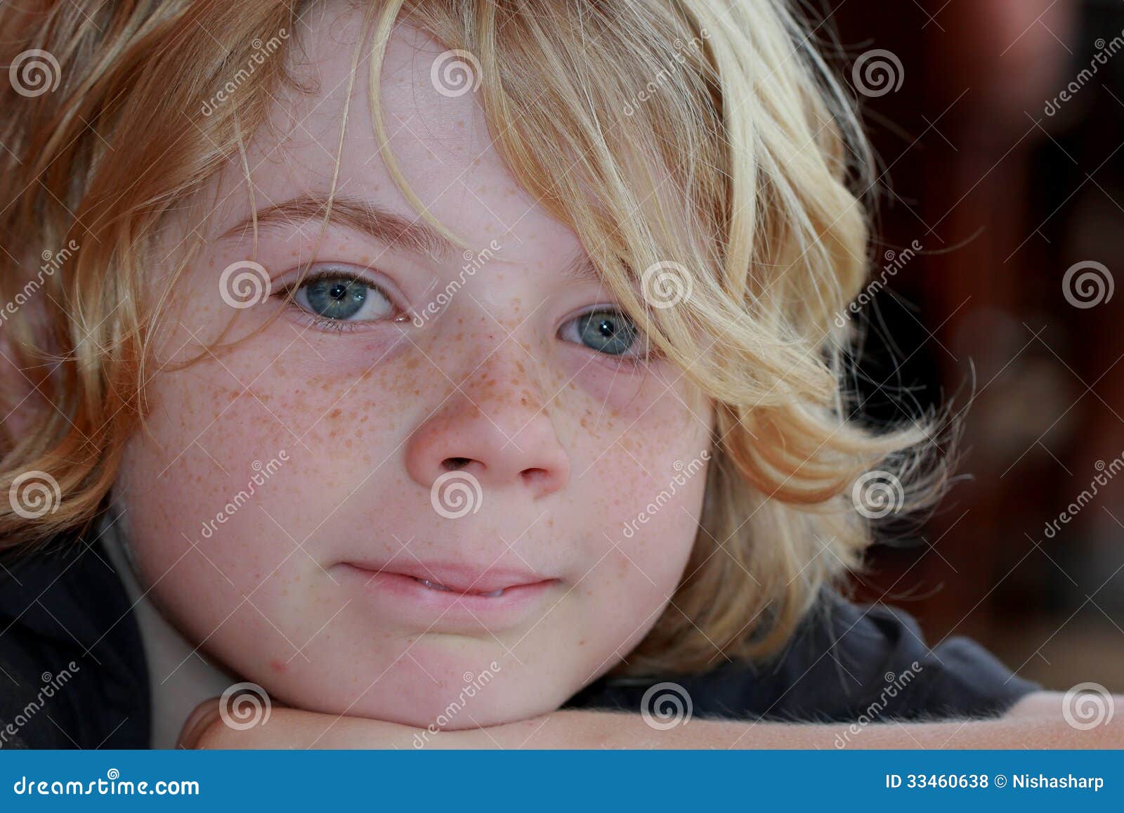 Happy boy with freckles stock photo. Image of cheerful - 33460638