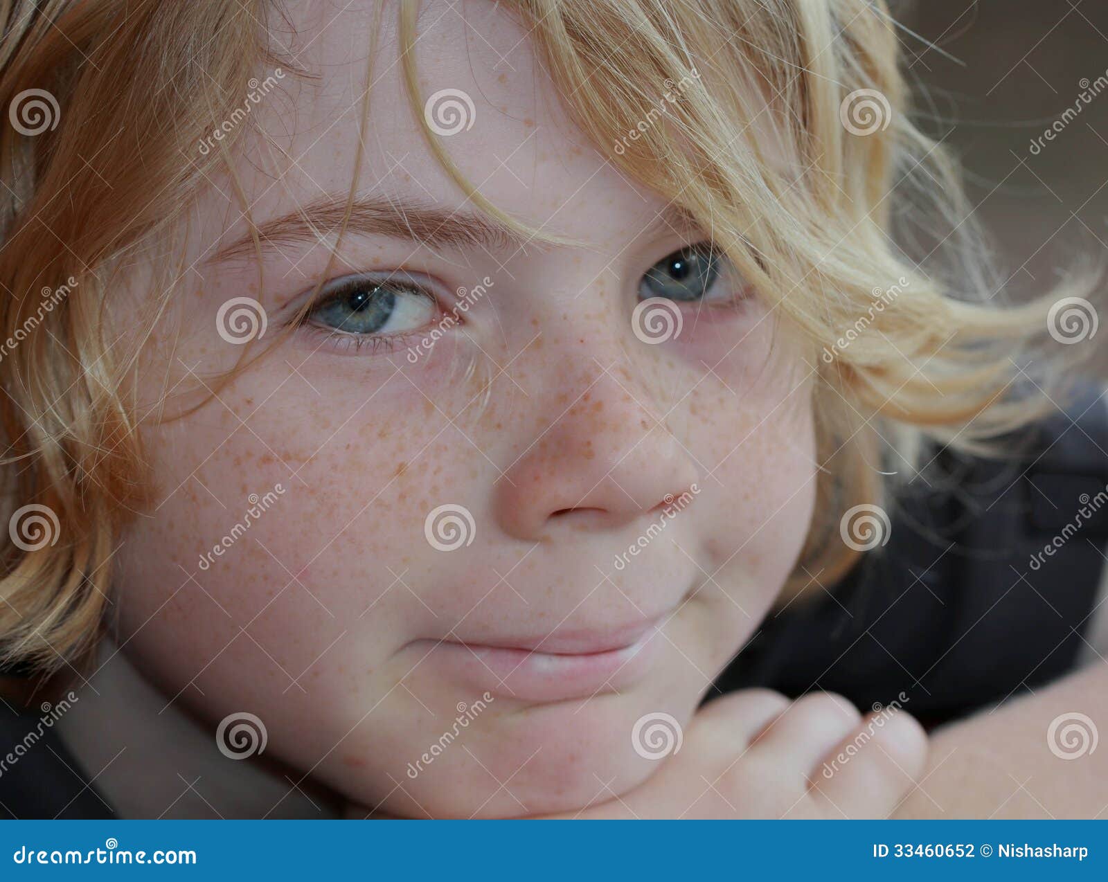Happy boy with freckles stock photo. Image of green, caucasian - 33460652