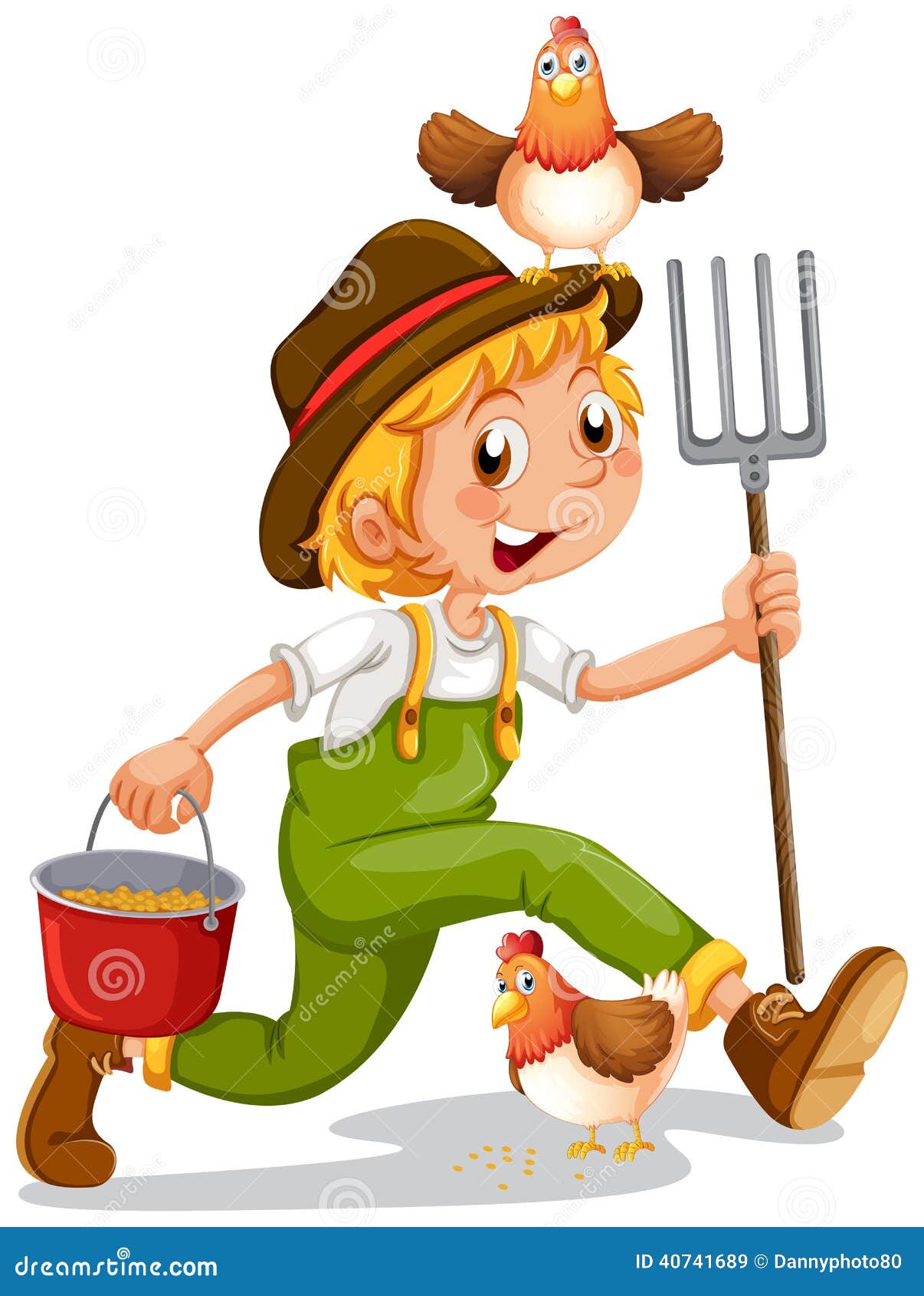 Cow Holding A Pail Full Of Milk - Vector | CartoonDealer.com #56644321