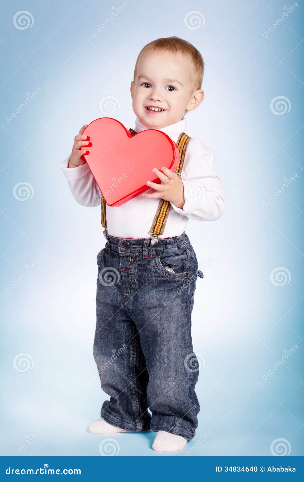 Happy Boy Holds Heart in Hands Stock Photo - Image of heart, lifestyle ...
