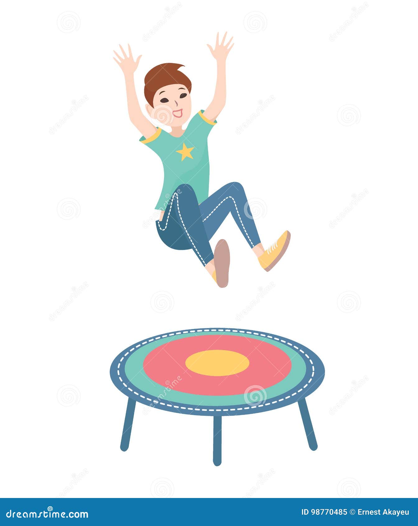 Trampoline. Vector Drawing | CartoonDealer.com #131382295 Trampoline. Vector Drawing | CartoonDealer.com #131382295