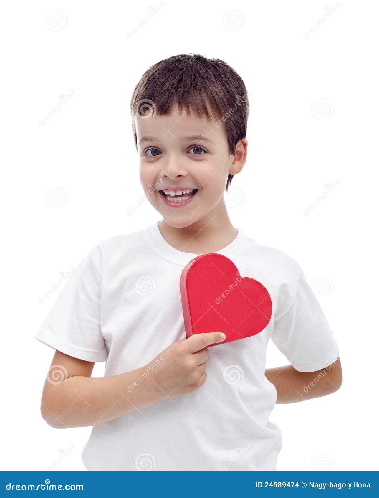 Happy boy in love stock photo. Image of isolated, smile - 24589474