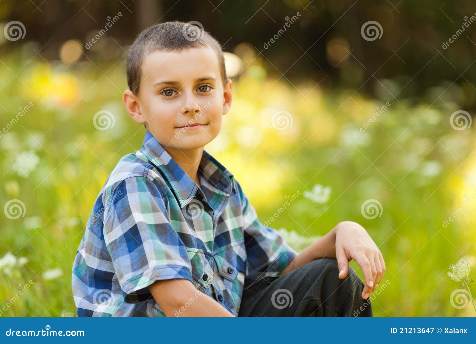 Happy boy outdoor stock image. Image of happiness, nature - 21213647