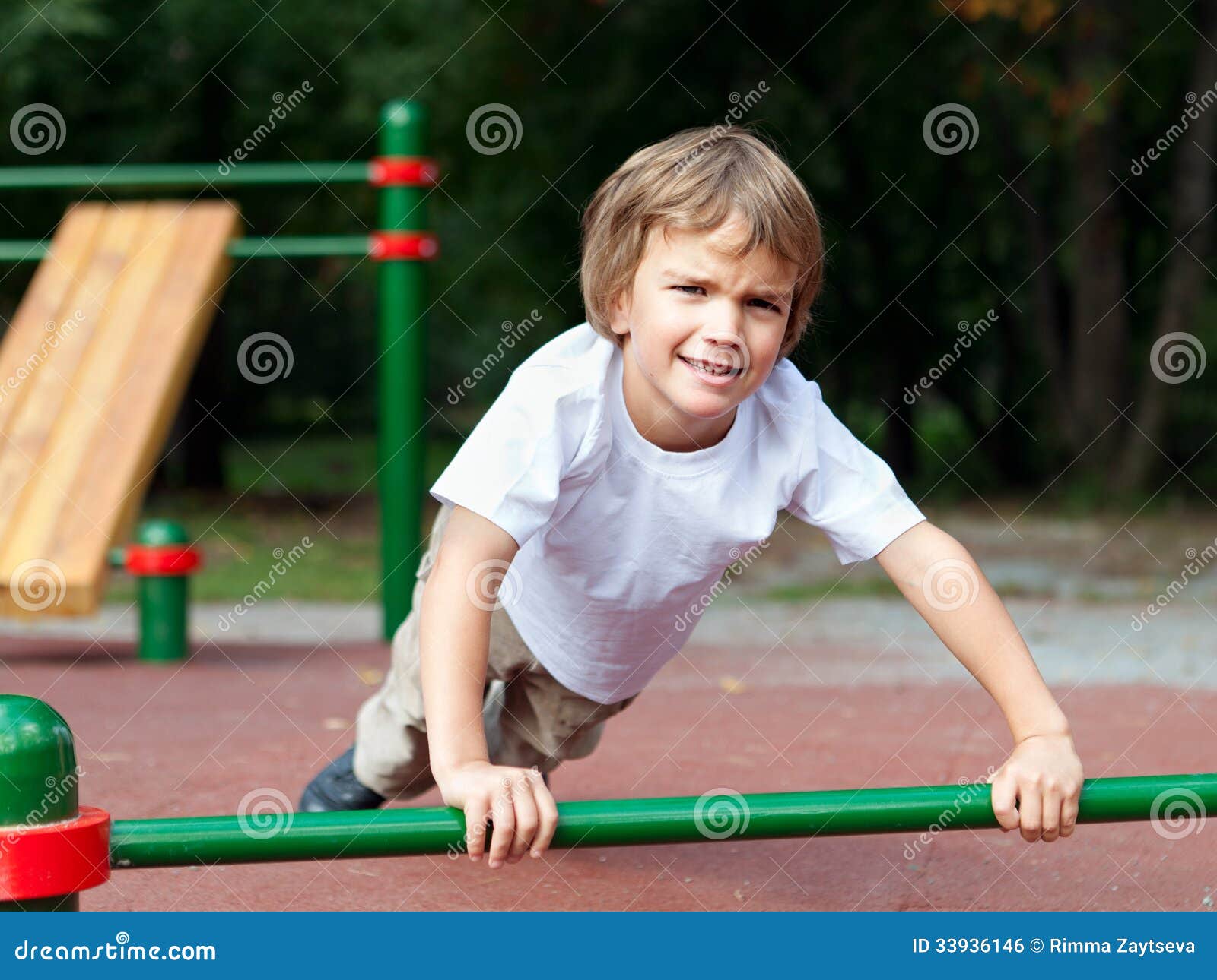 Happy Boy Playing Sports Outdoors Stock Photo - Image of outdoors ...