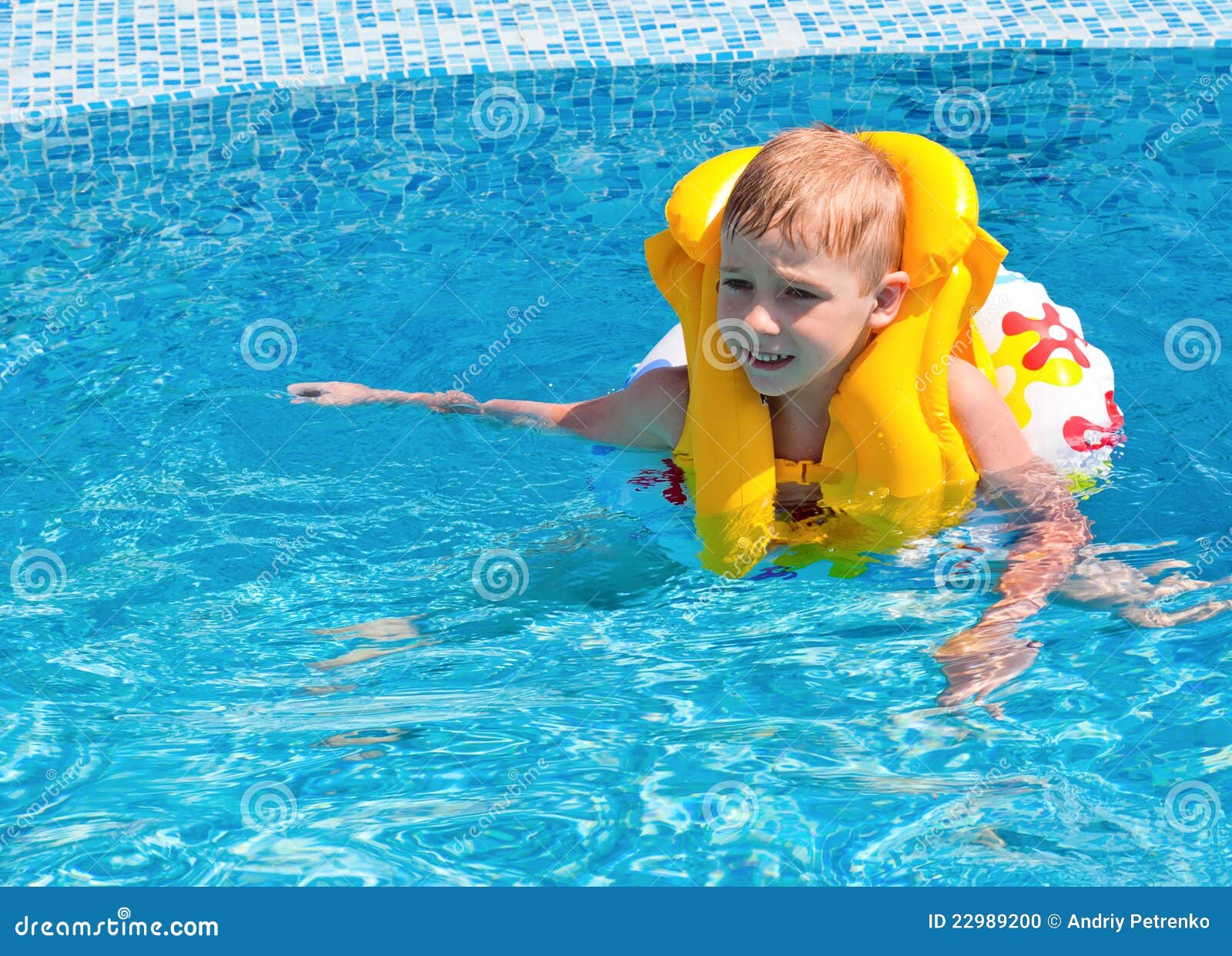Happy boy at pool stock photo. Image of relax, exercise - 22989200