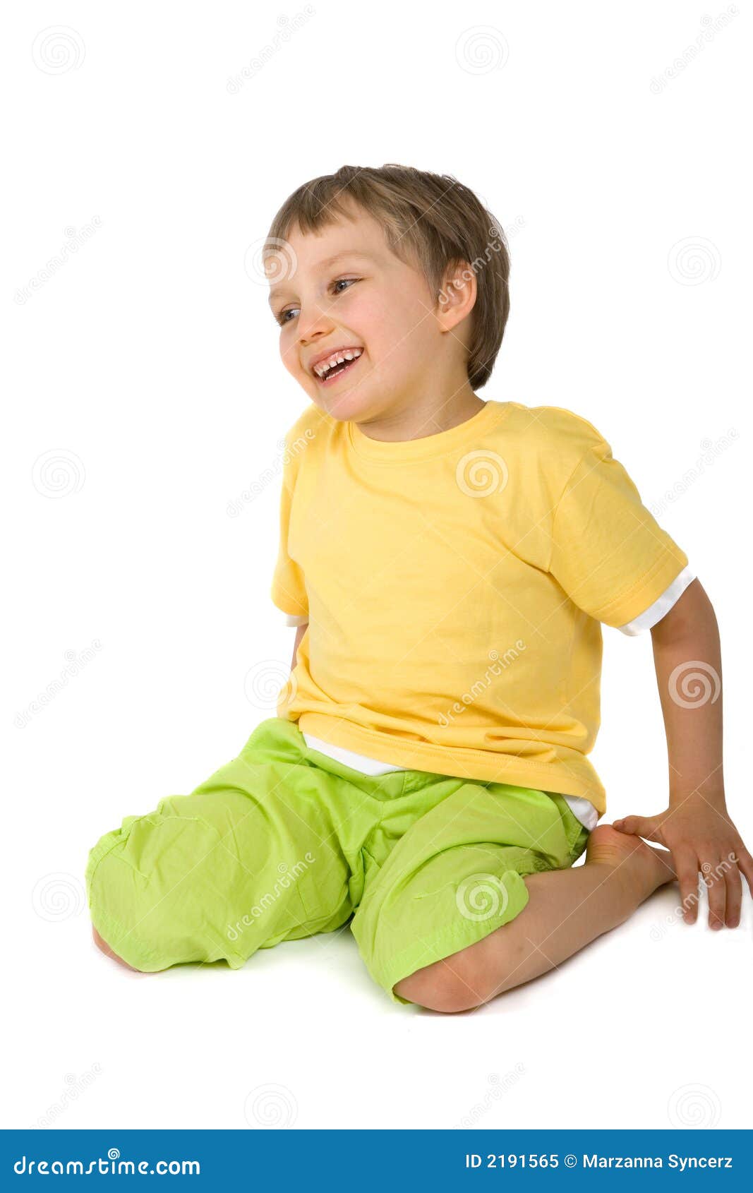 Happy Boy Sitting stock image. Image of torso, smile, young - 2191565
