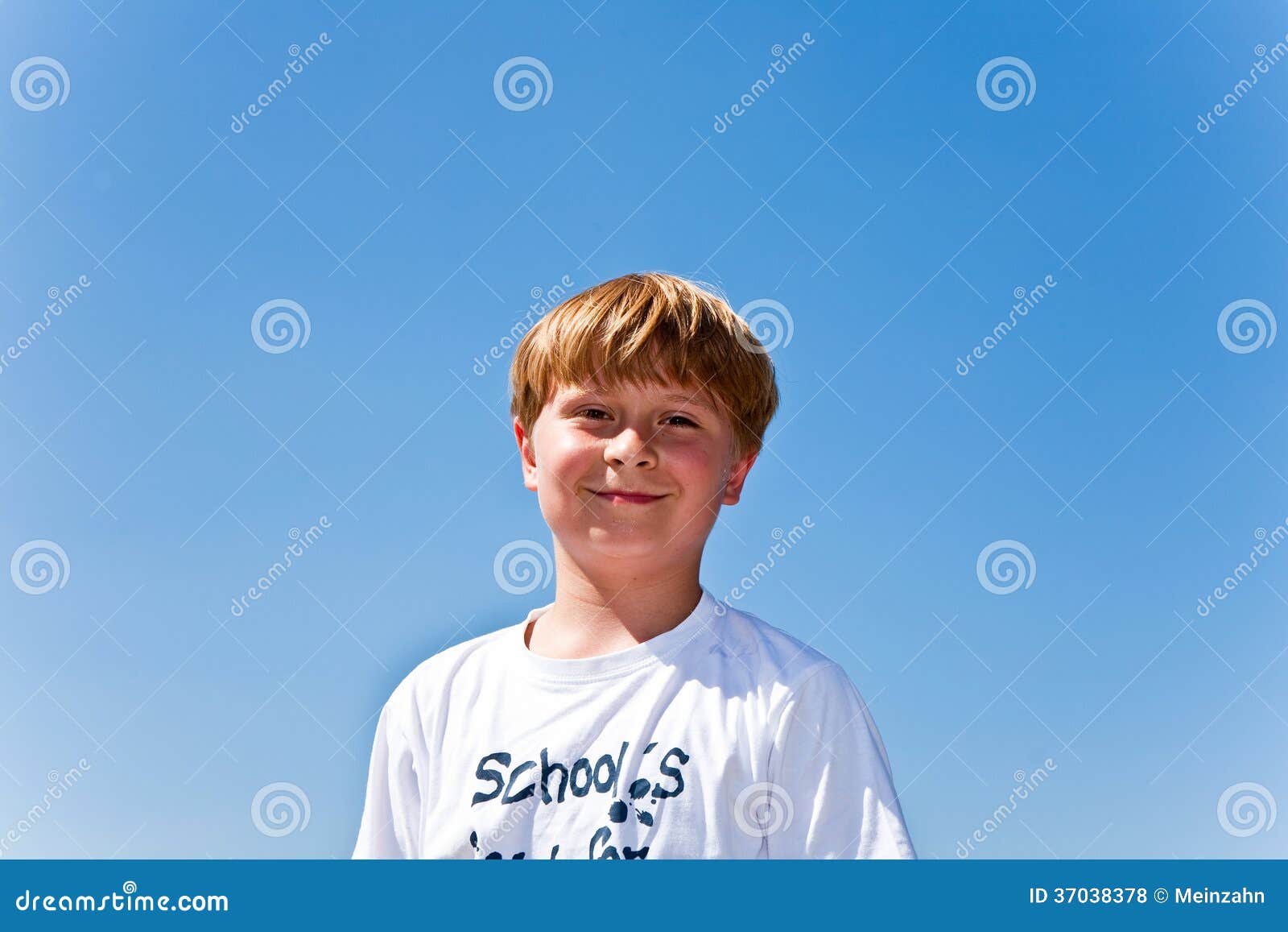 Happy Boy is Smiling, Sweating from Stock Photo - Image of handsome ...