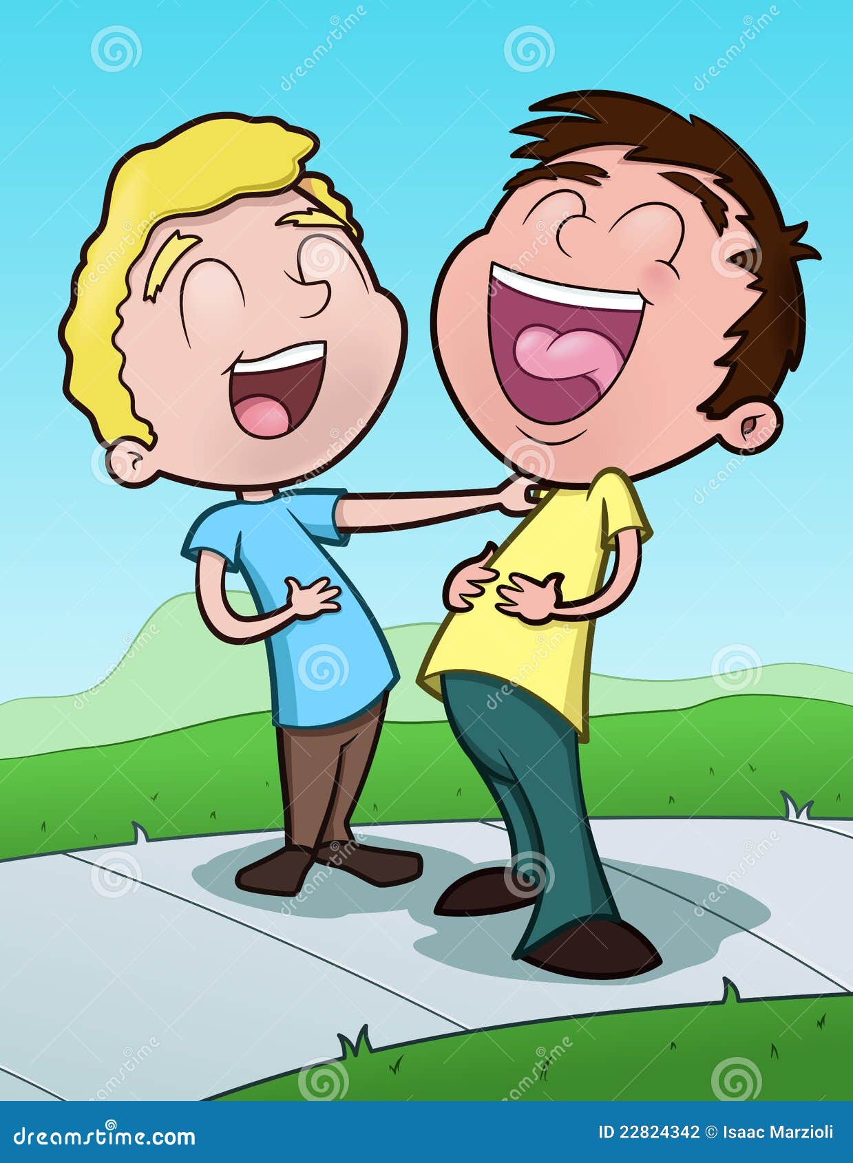 Friends Laughing Animated