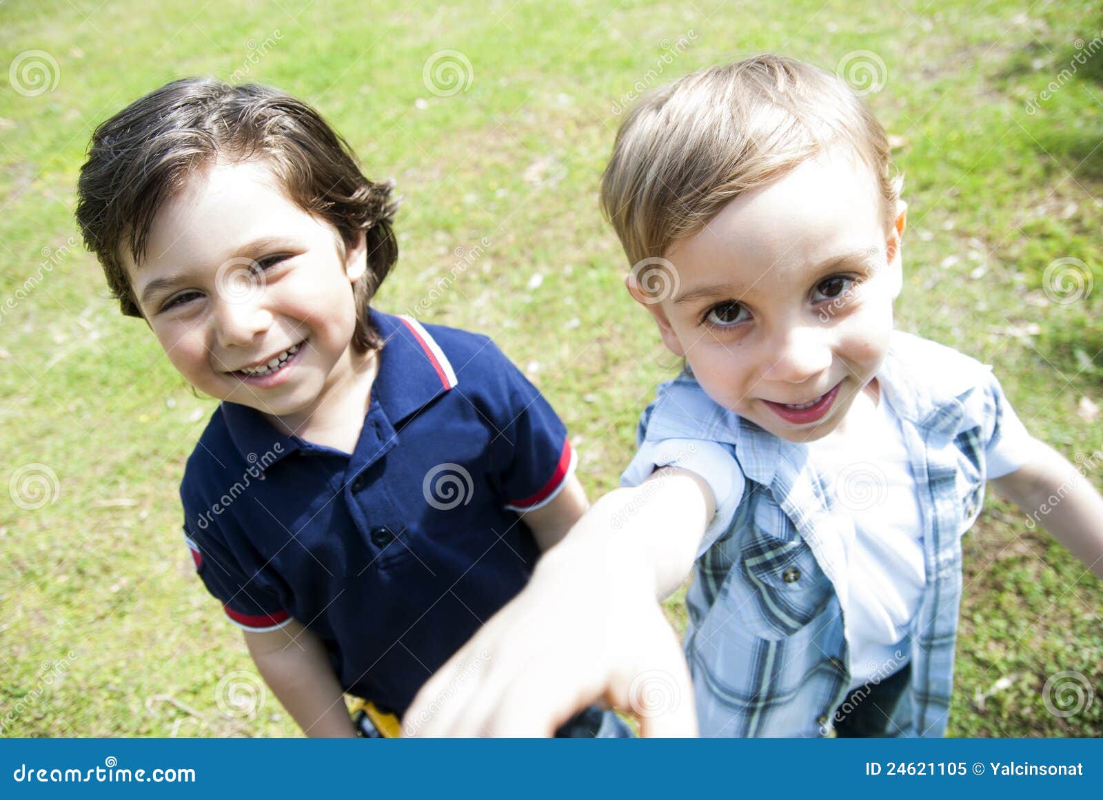 Happy boys stock image. Image of body, grass, green, human - 24621105