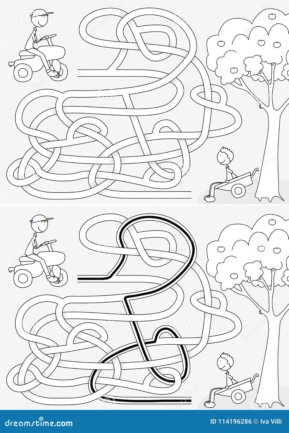 Boys Maze Stock Illustrations – 119 Boys Maze Stock Illustrations ...
