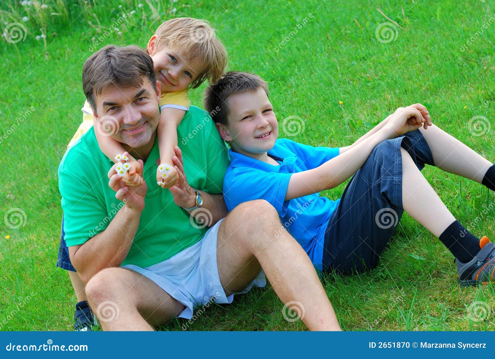 Happy boys with uncle stock photo. Image of happiness - 2651870