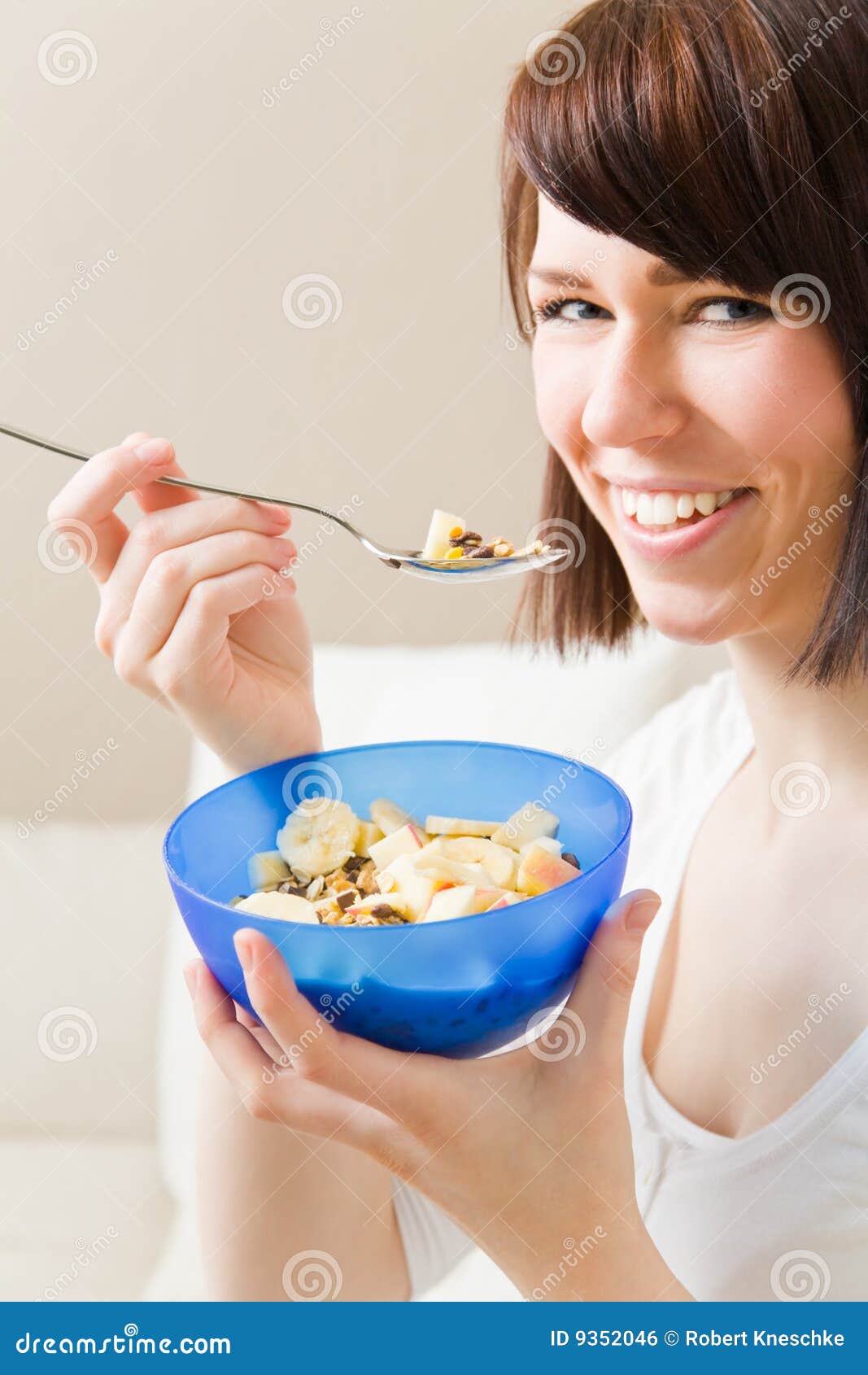 Happy breakfast stock photo. Image of color, grain, caucasian - 9352046