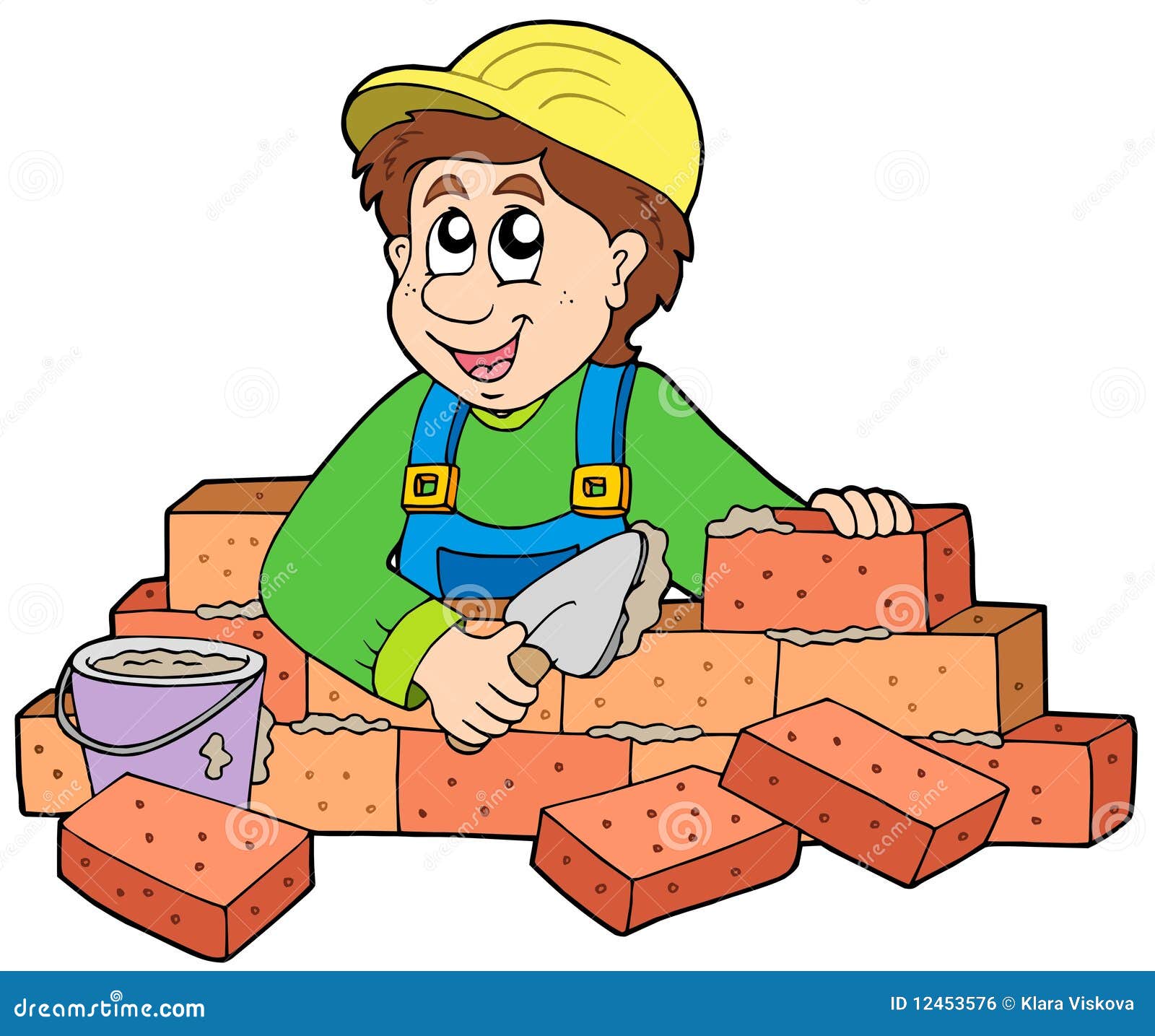 Bricklayer Cartoons, Illustrations & Vector Stock Images - 10514 ...