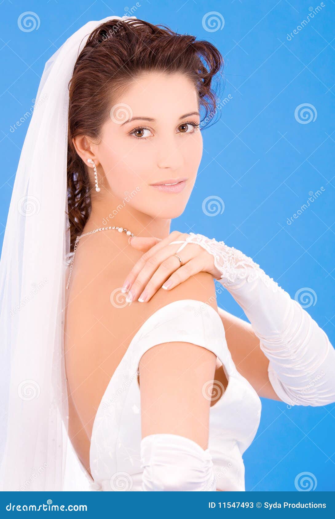Happy bride stock image. Image of marriage, fiancee, elegant - 11547493