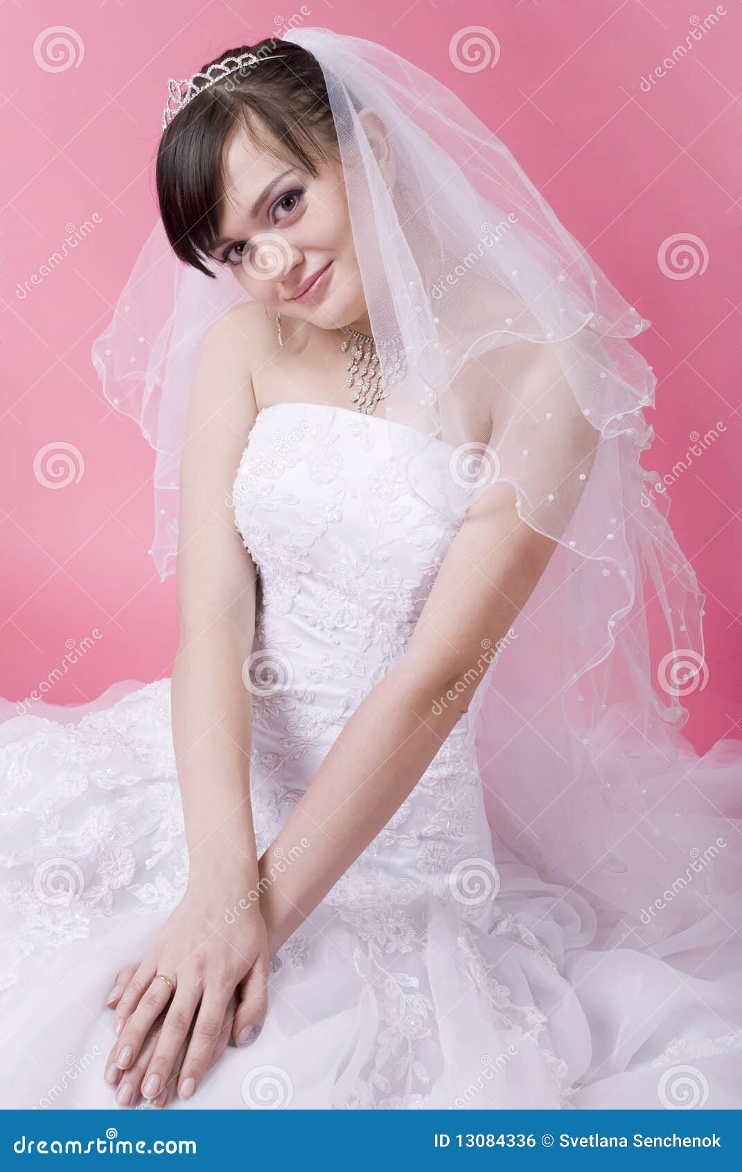 Happy bride stock photo. Image of background, blonde - 13084336
