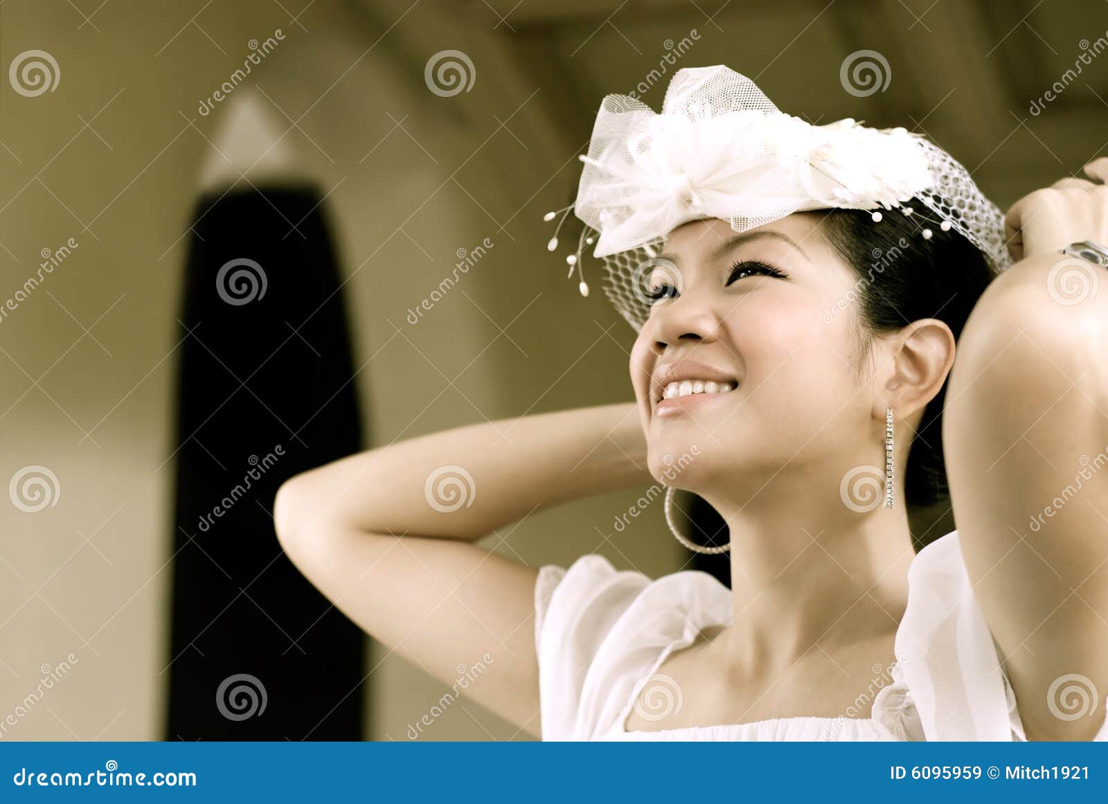 Happy bride stock image. Image of fiance, bride, happy - 6095959