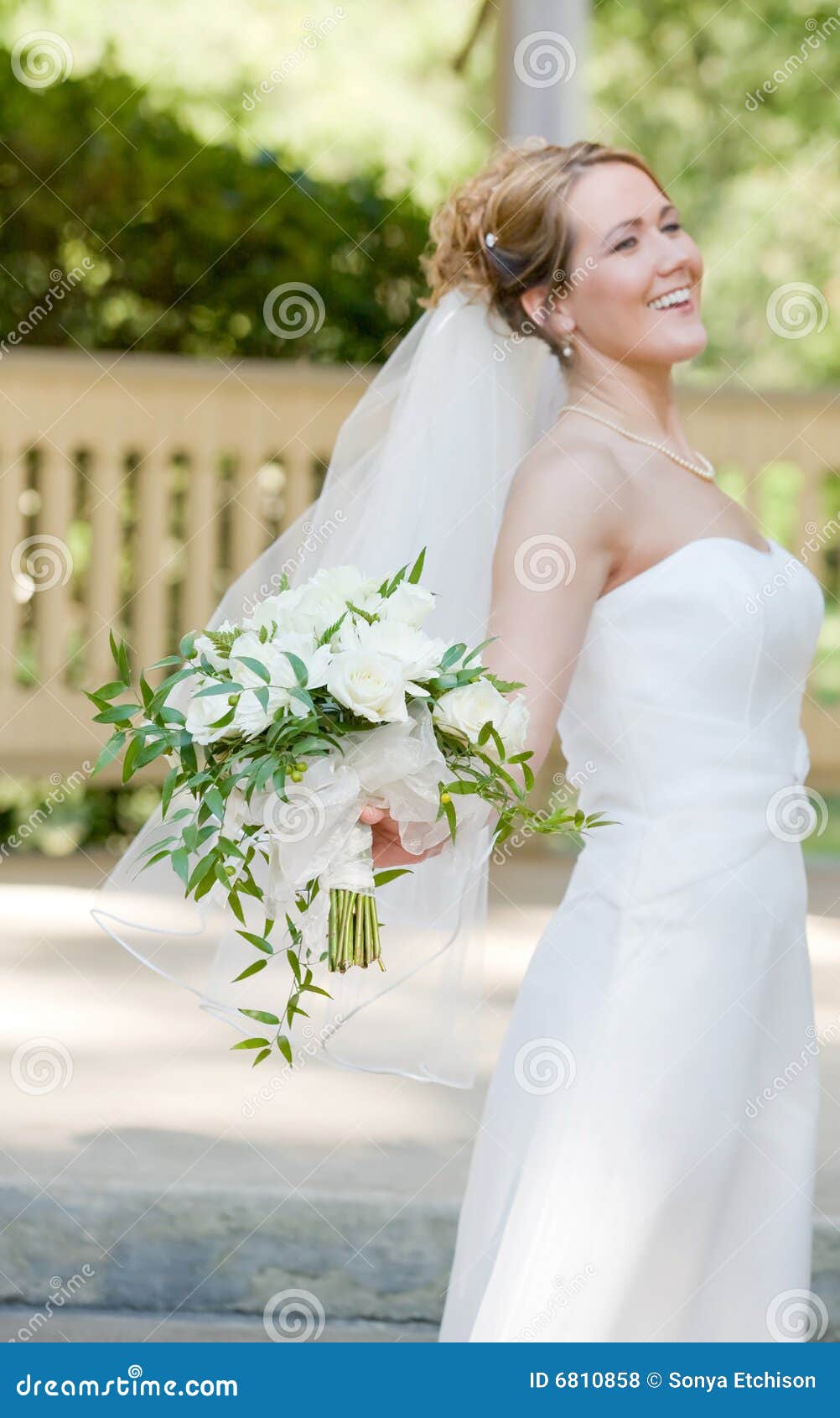 Happy Bride stock photo. Image of dance, enthusiasm, cute - 6810858