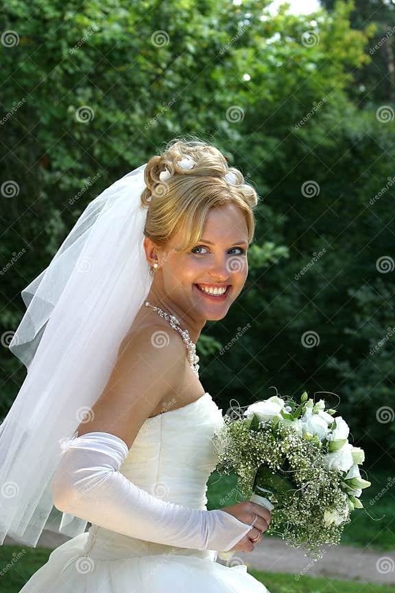 Happy Bride stock image. Image of engaged, life, finally - 840477