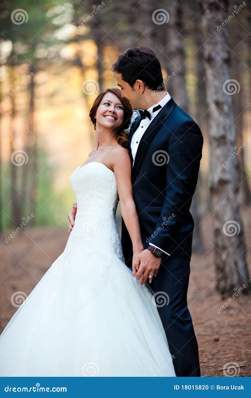Happy bride and groom stock photo. Image of smiling, caucasian - 18015820