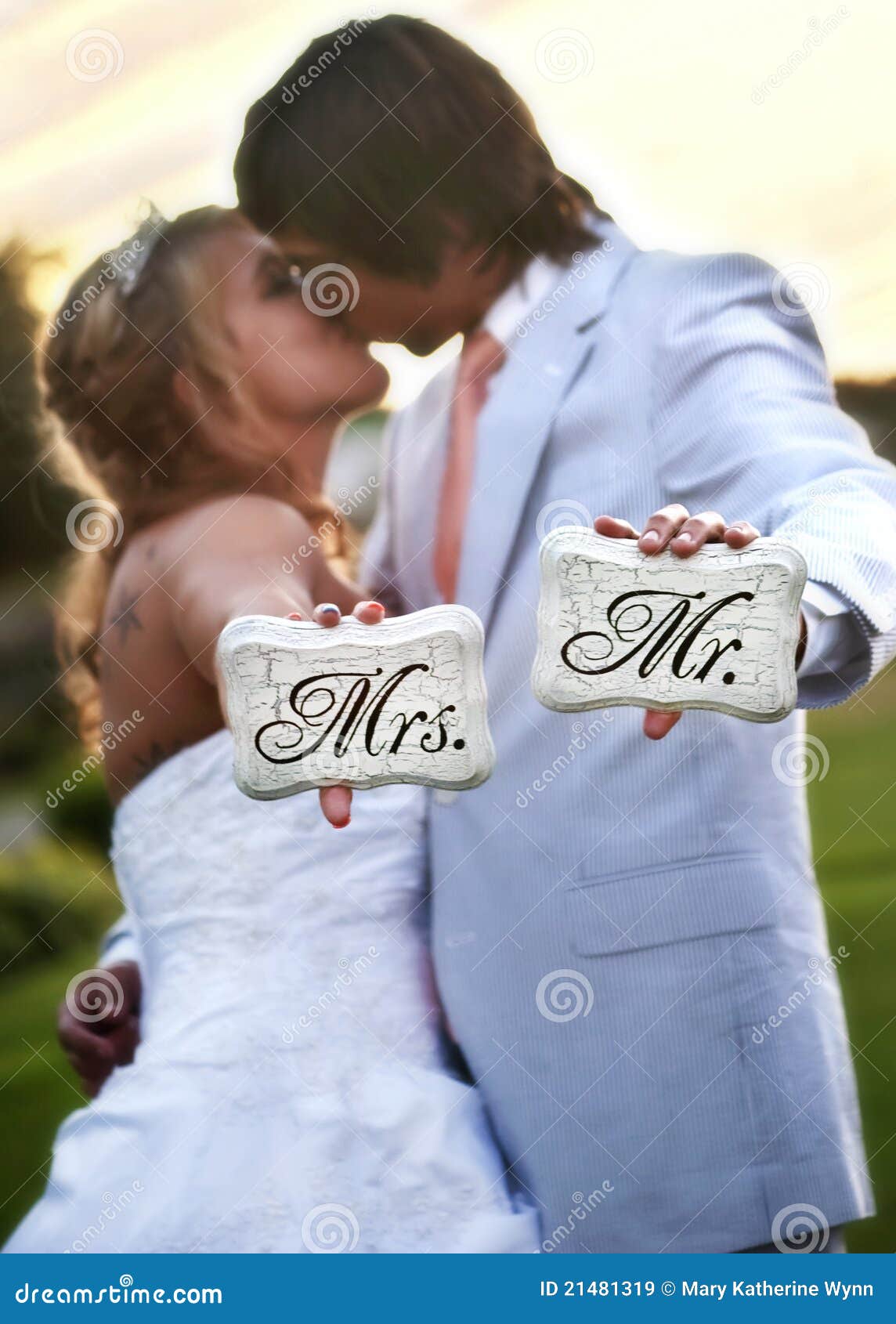 Happy Bride and Groom stock image. Image of moment, husband - 21481319