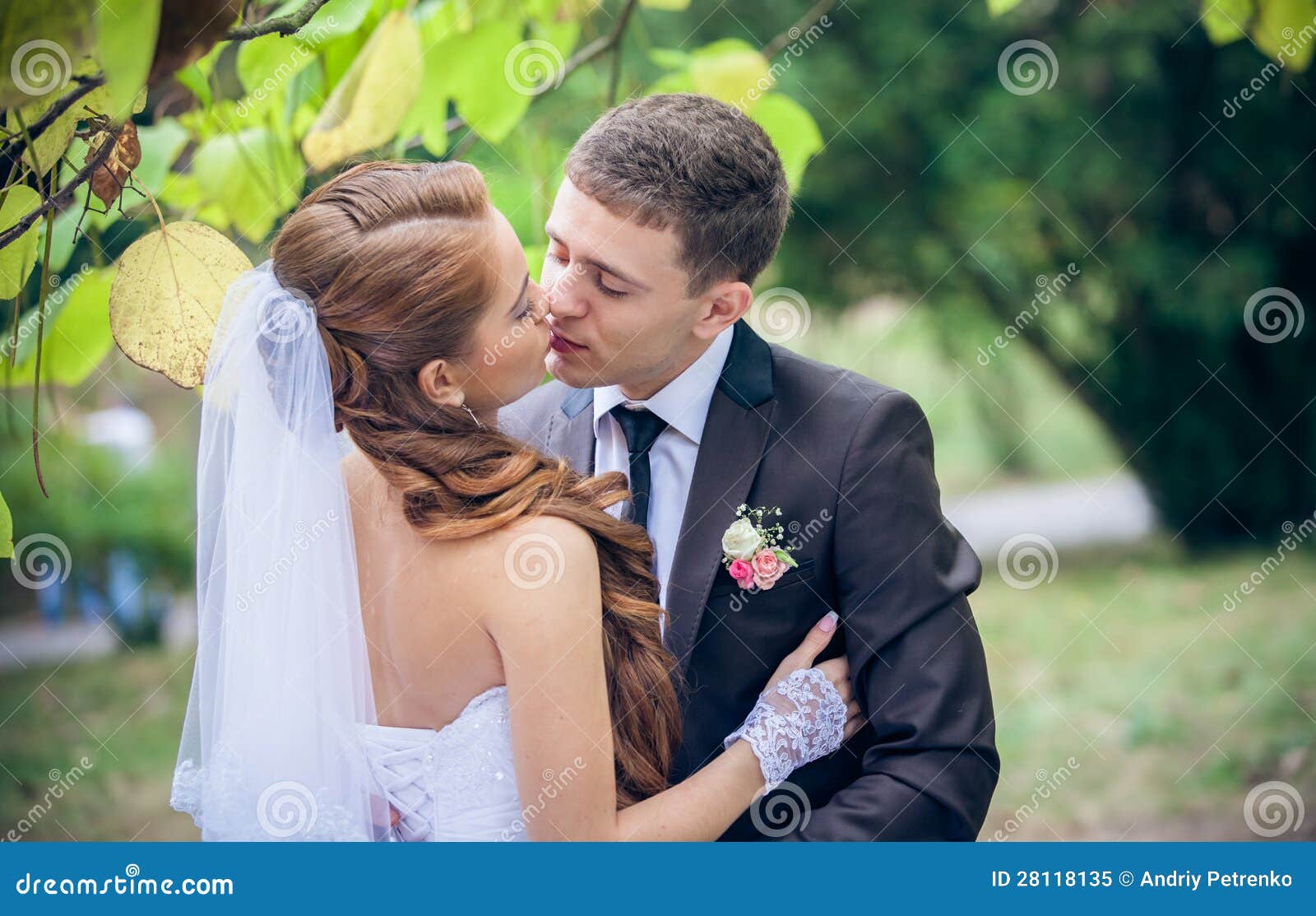 Happy Bride and groom stock image. Image of male, feeling - 28118135