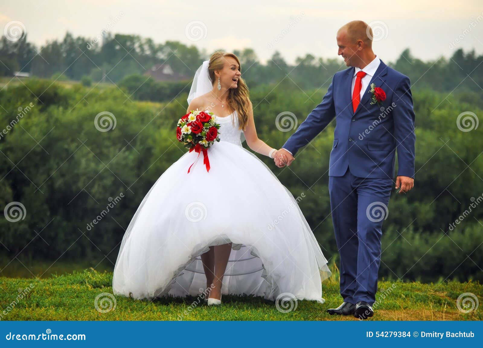 Happy bride and groom stock photo. Image of honeymoon - 54279384