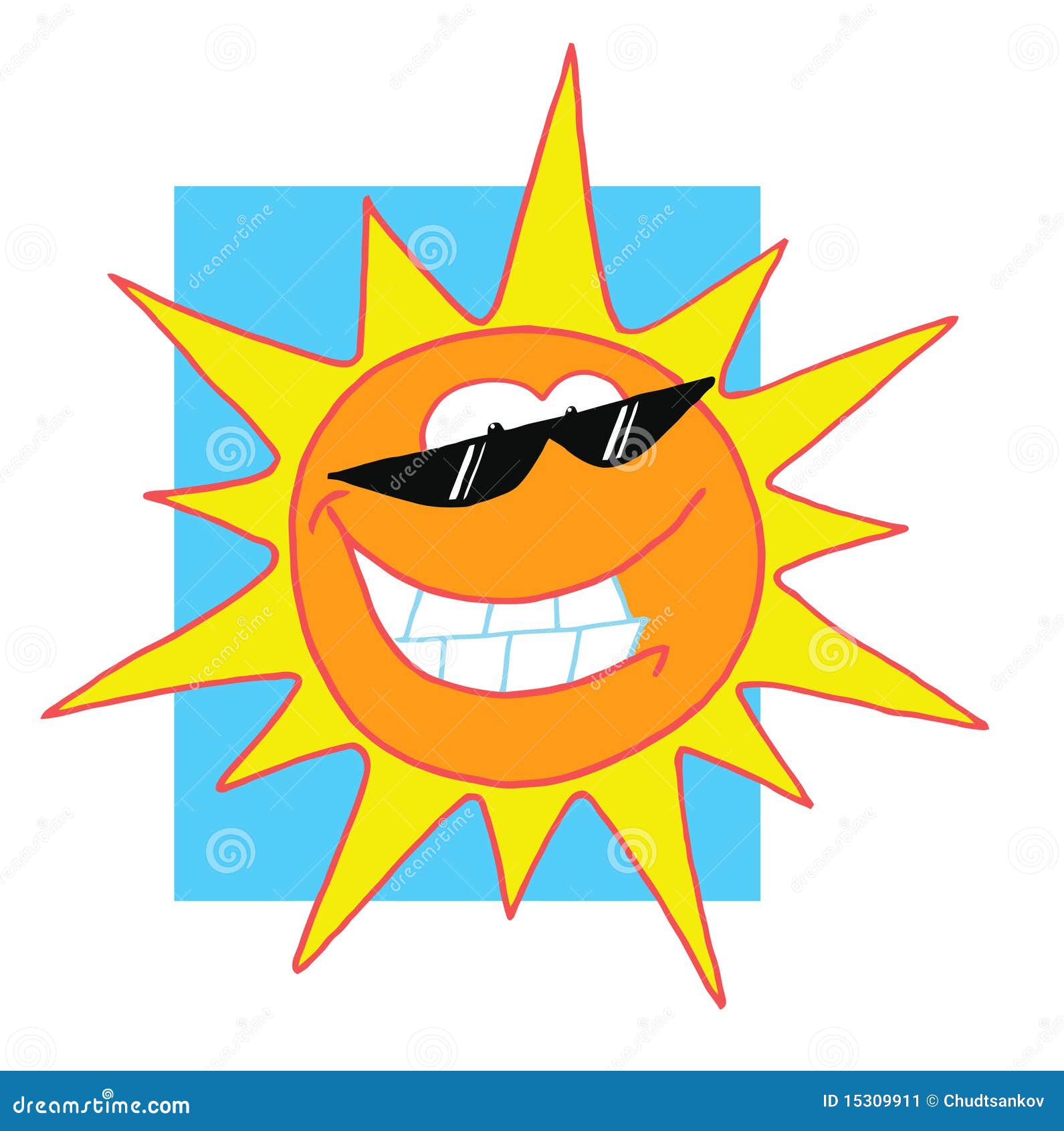 Happy bright sun character stock vector. Illustration of suns - 15309911
