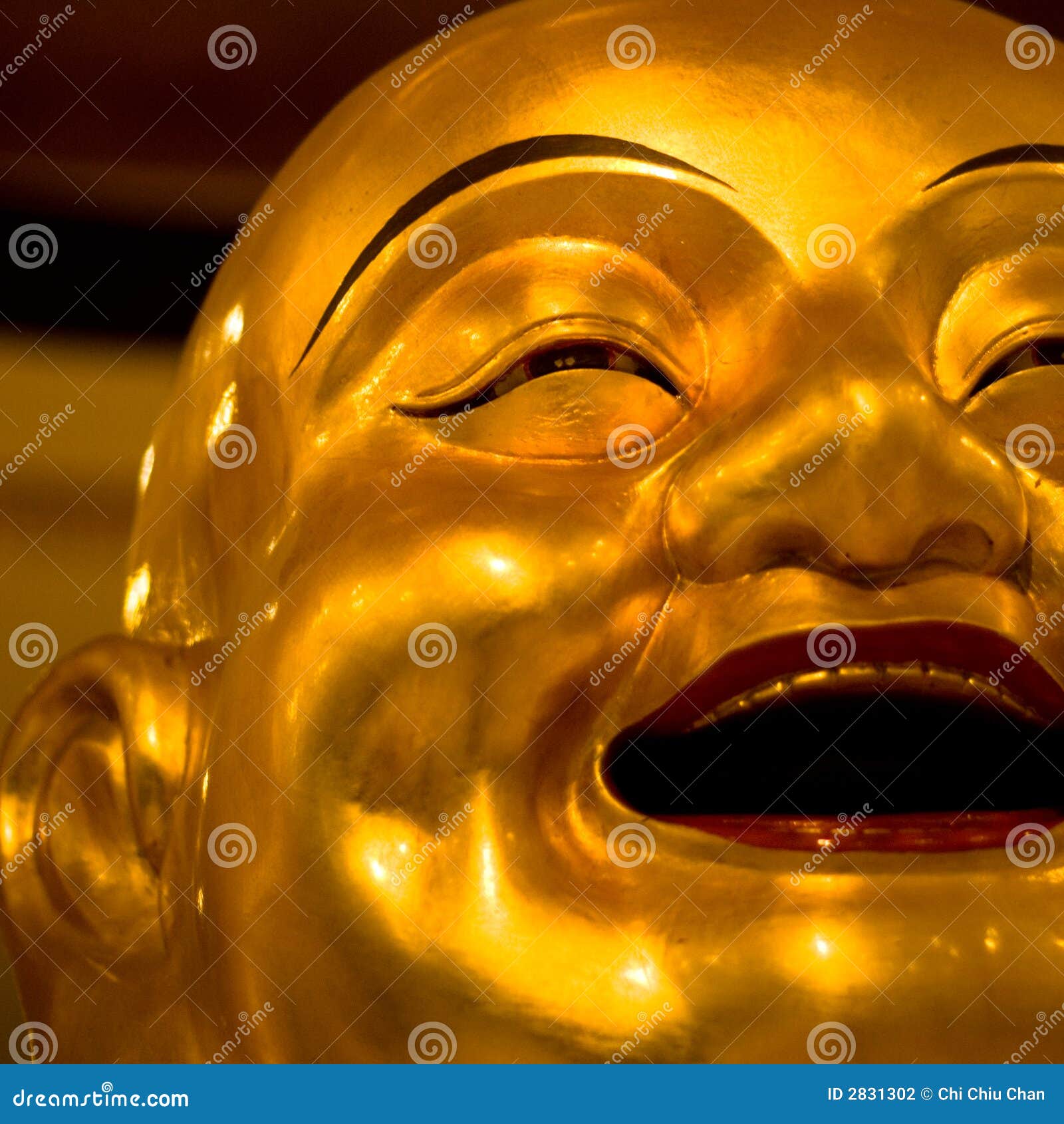 Happy Buddha stock photo. Image of religious, orient, gold - 2831302