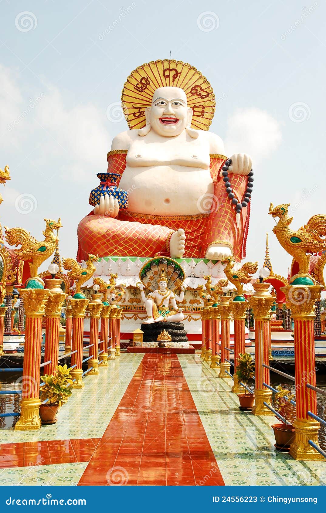 Happy Buddha Statue stock image. Image of statue, religion - 24556223