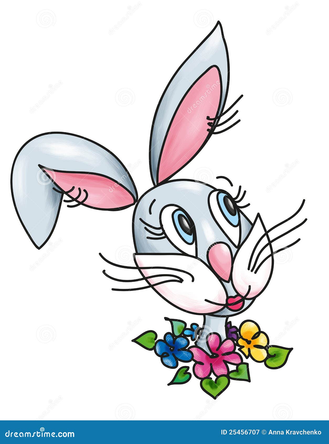 Happy Bunny/Rabbit/Hare Cartoon Vector | CartoonDealer.com #25456707
